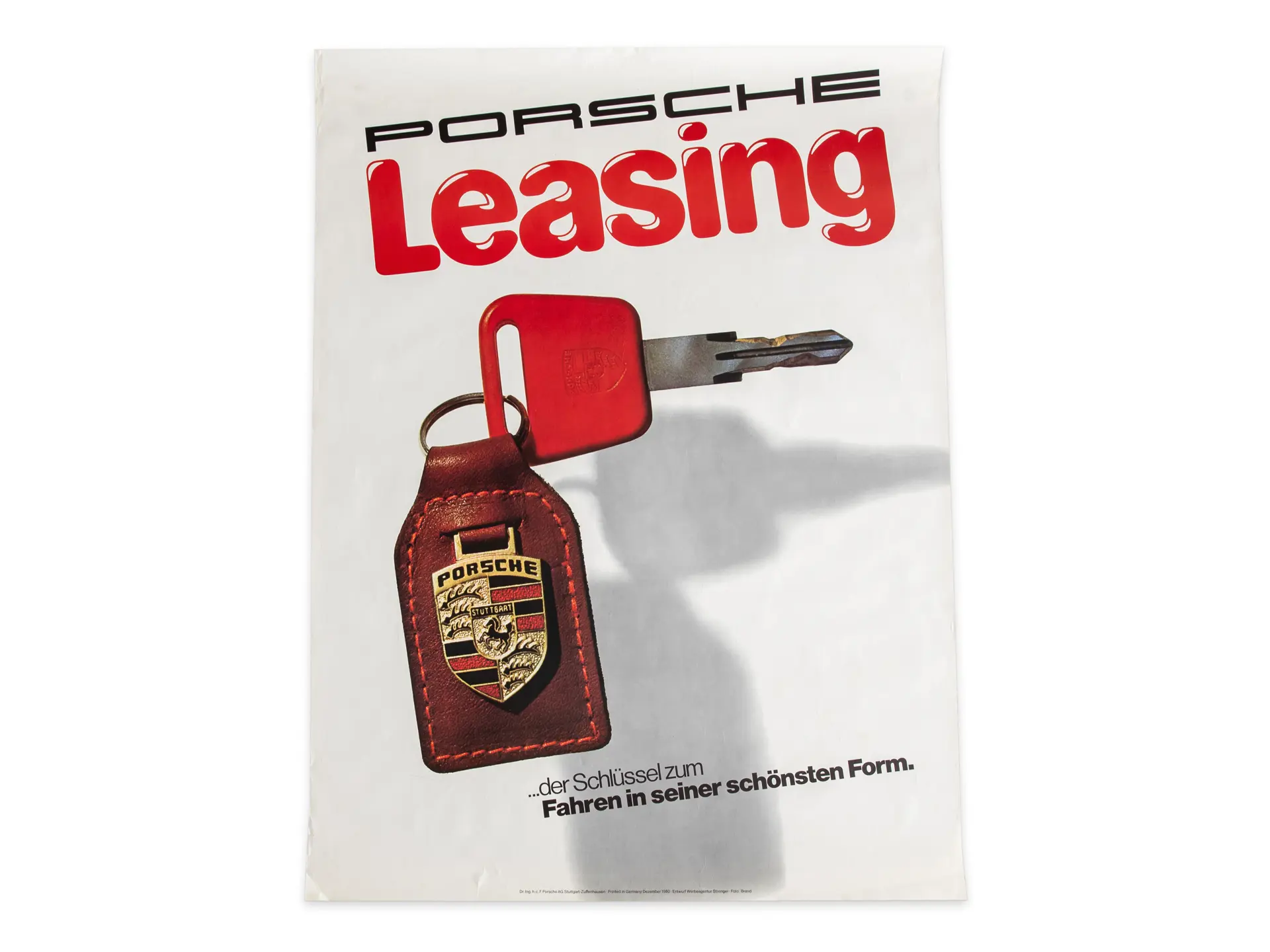 Porsche Leasing Poster, German, 1980 | The White Collection | Online ...
