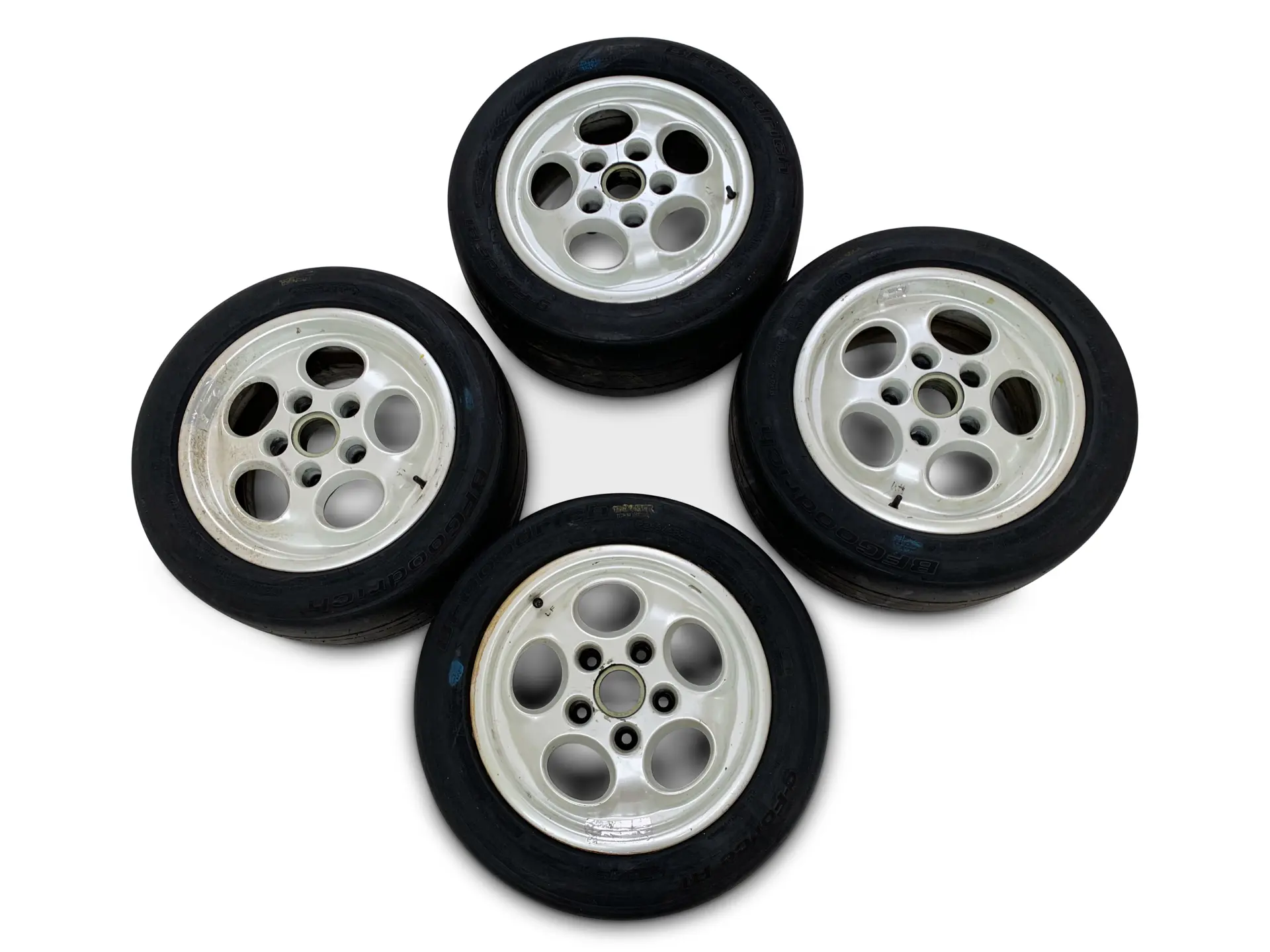 Four 16-Inch Porsche Wheels with BFGoodrich g-Force R1 Racing Tires ...