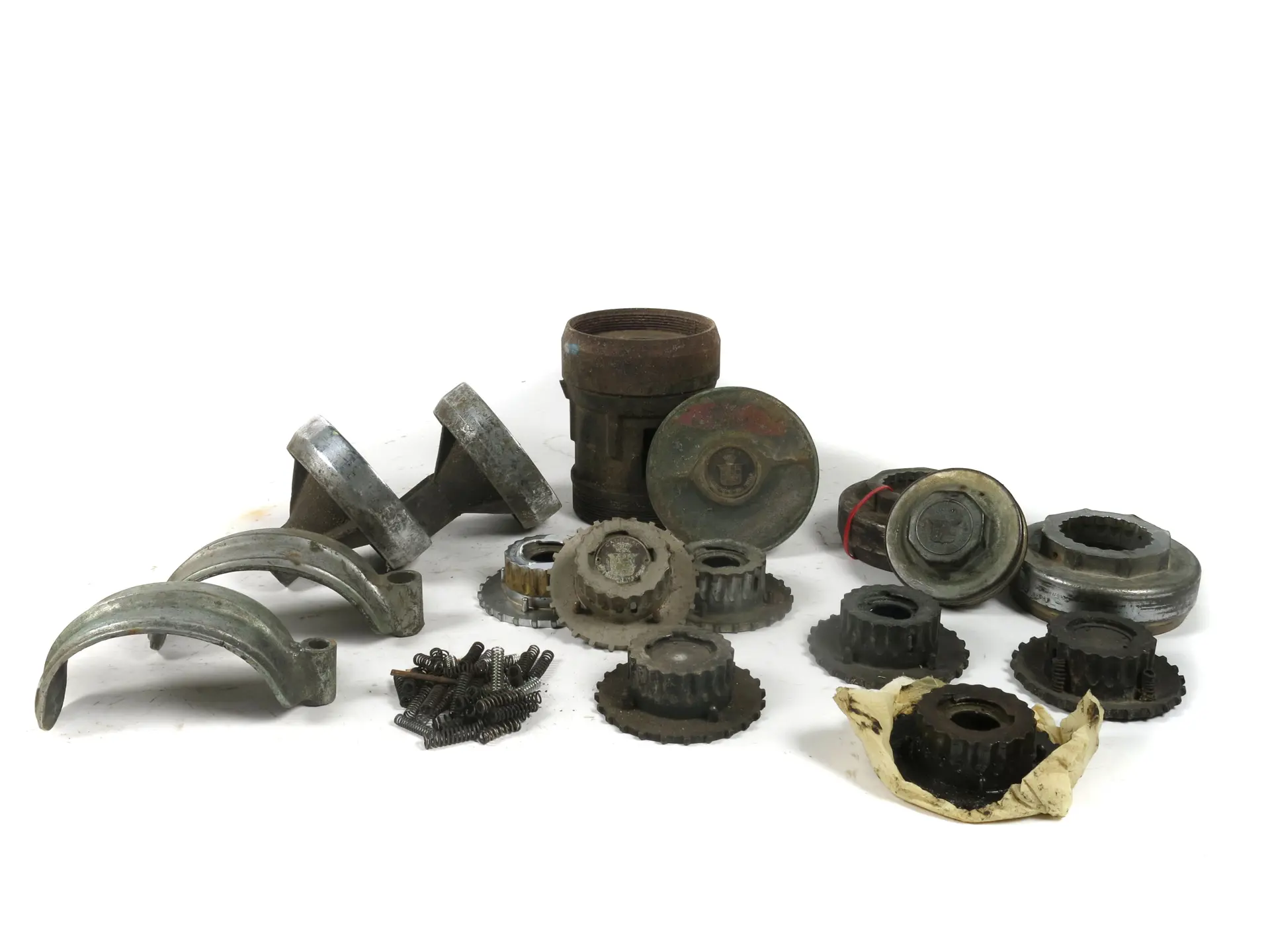 (2) Boxes Buffalo Side Mount Caps, Hub, Cap Parts, Two Sidemount Clamps ...