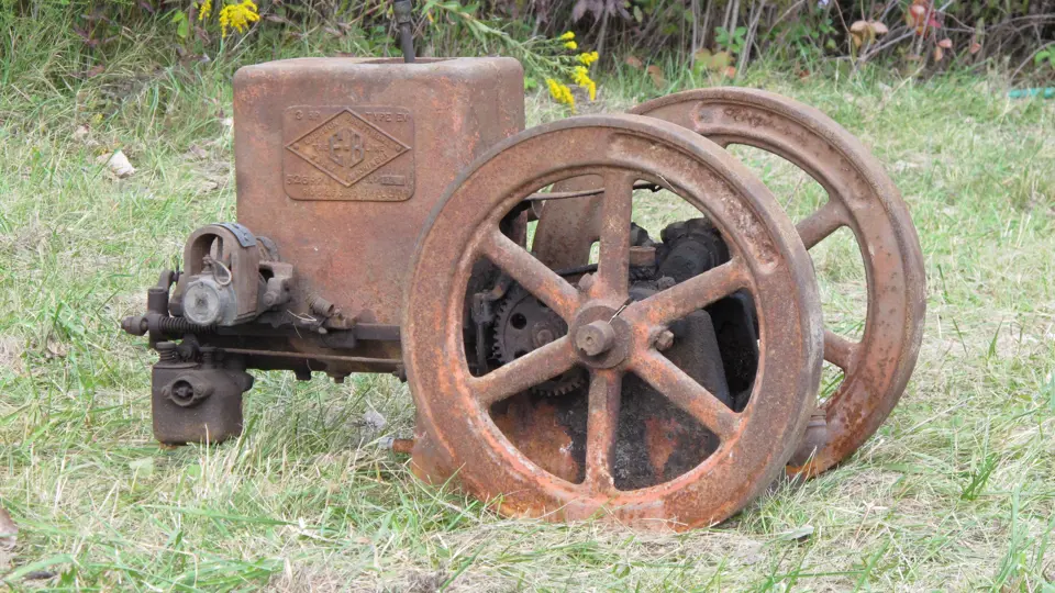 Emmerson Brantingham hit & miss engine | The Lee Roy Hartung Collection ...