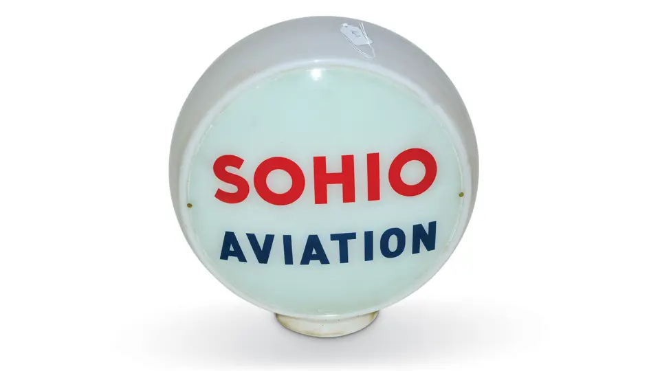 Sohio Aviation Gas Single Globe Lens | Auburn Spring 2019 | RM Sotheby's