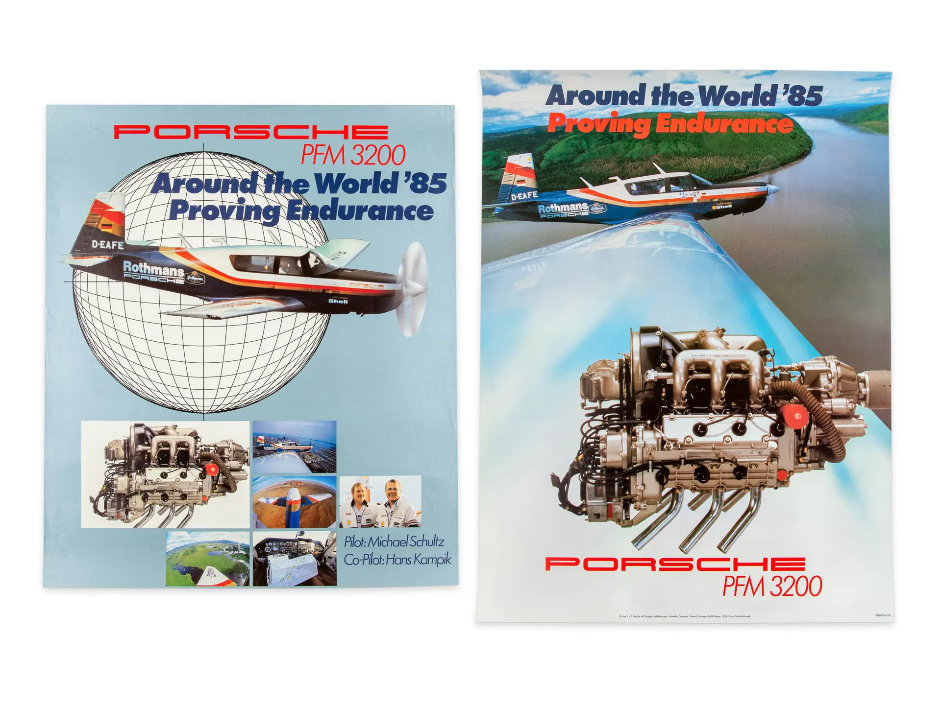"Around the World ‘85 Proving Endurance" Porsche PFM 3200 Aircraft ...