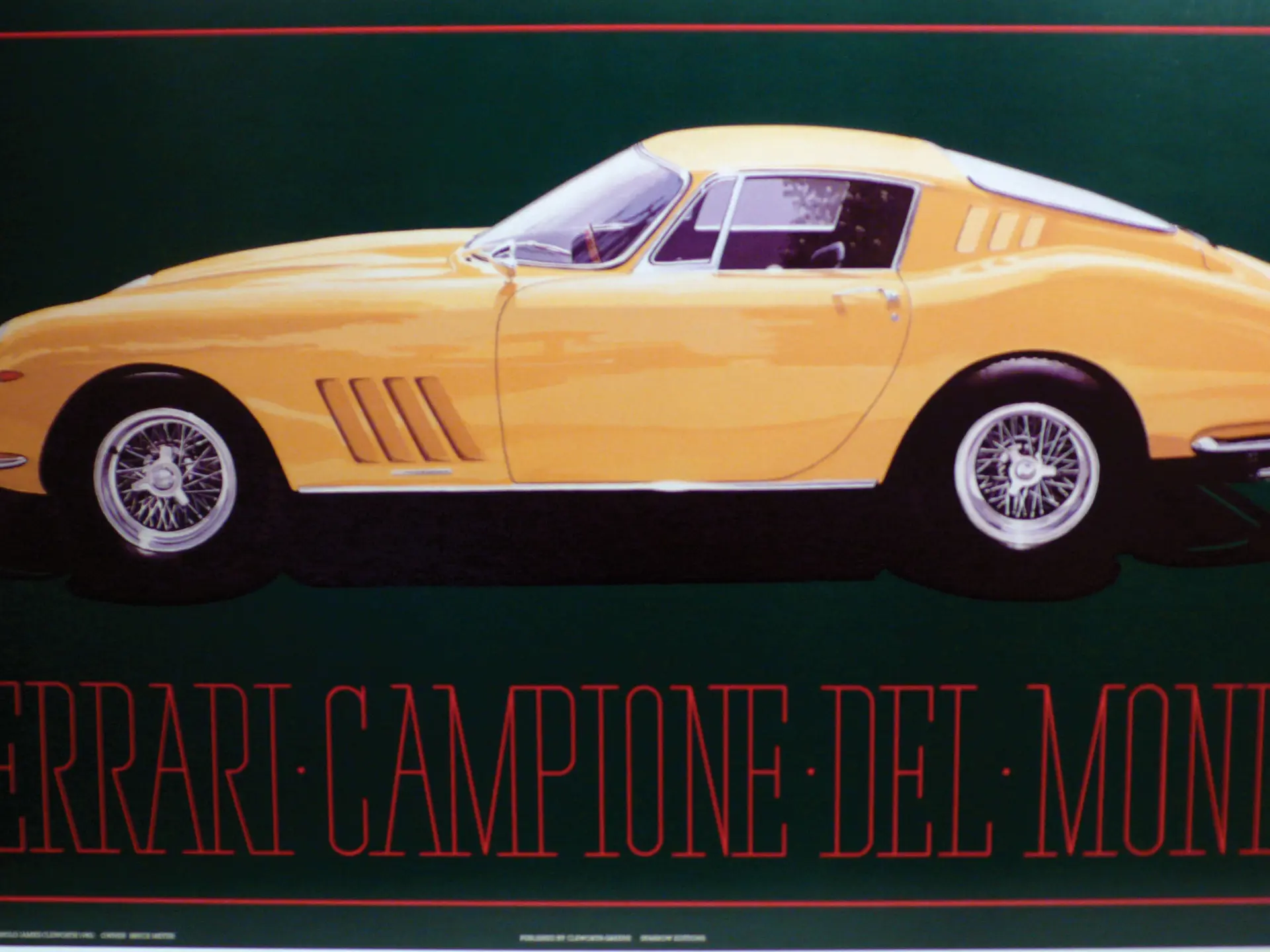 1967 Ferrari Yellow 275 GTB 4 (20" x 34") | California 2013 | RM Sotheby's