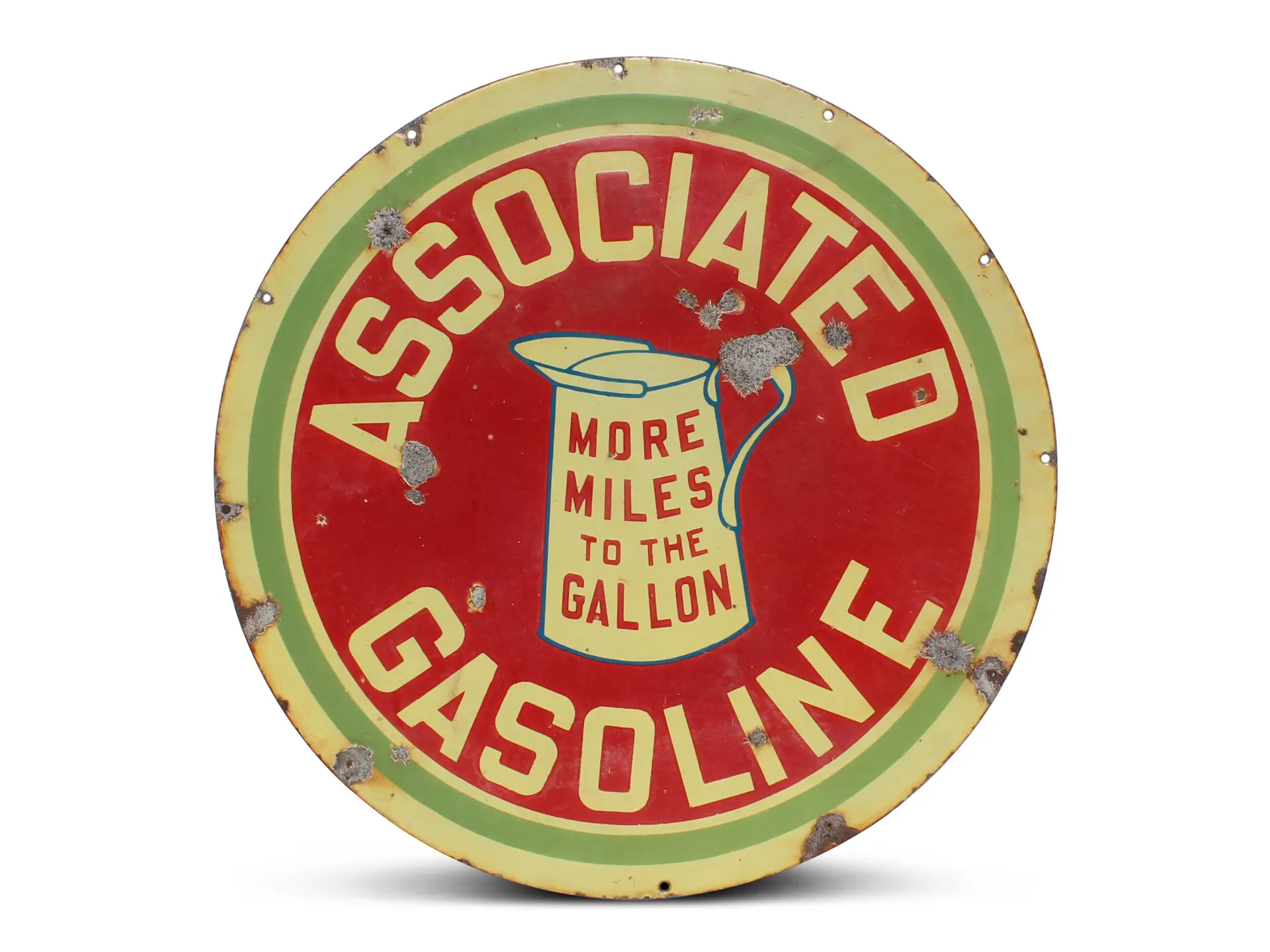 Associated Gasoline Double-Sided Porcelain Sign | Hershey 2023 | RM ...