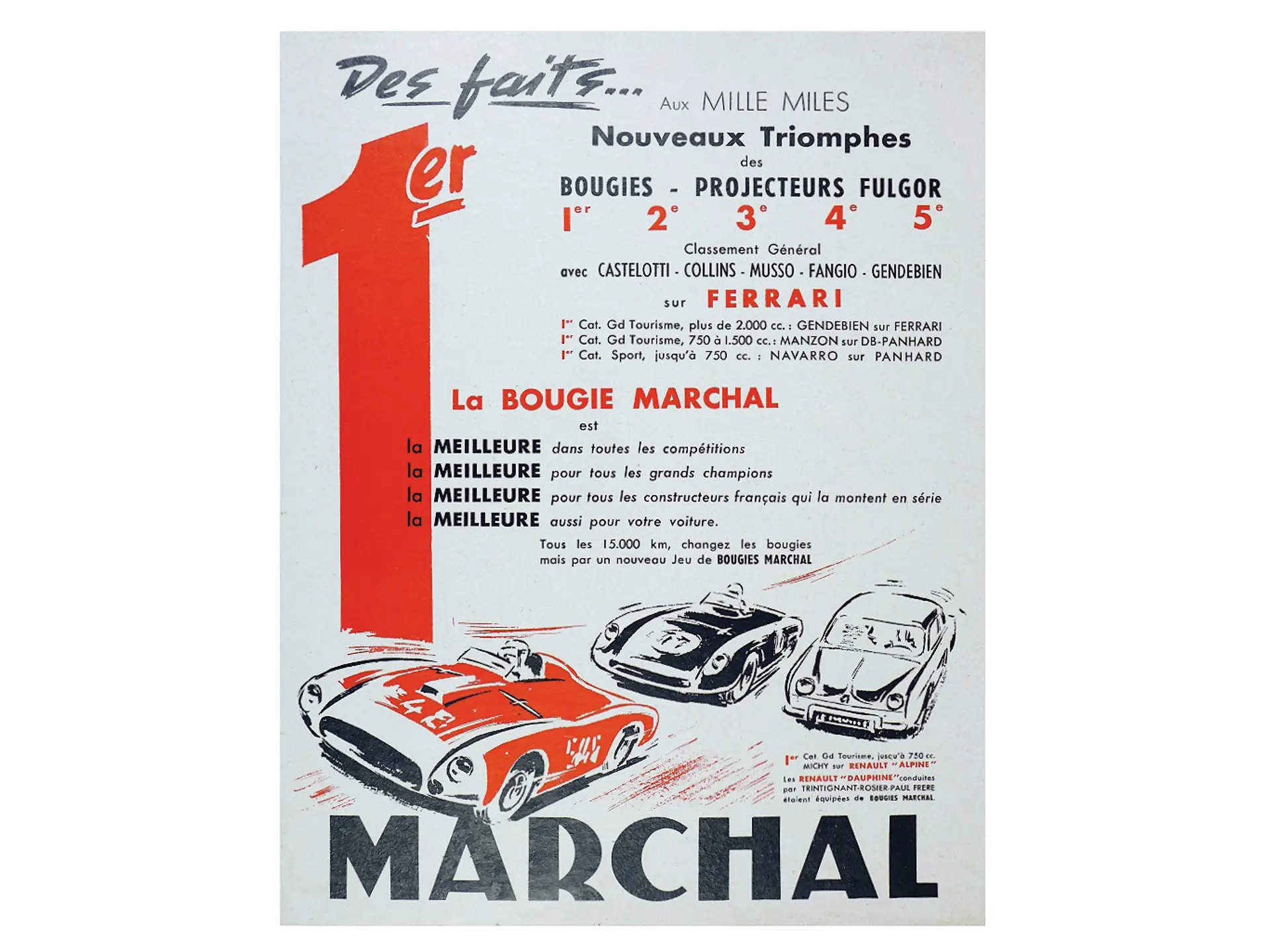 Marchal Mille Miglia Commemorative Poster, 1956 | Original Racing ...