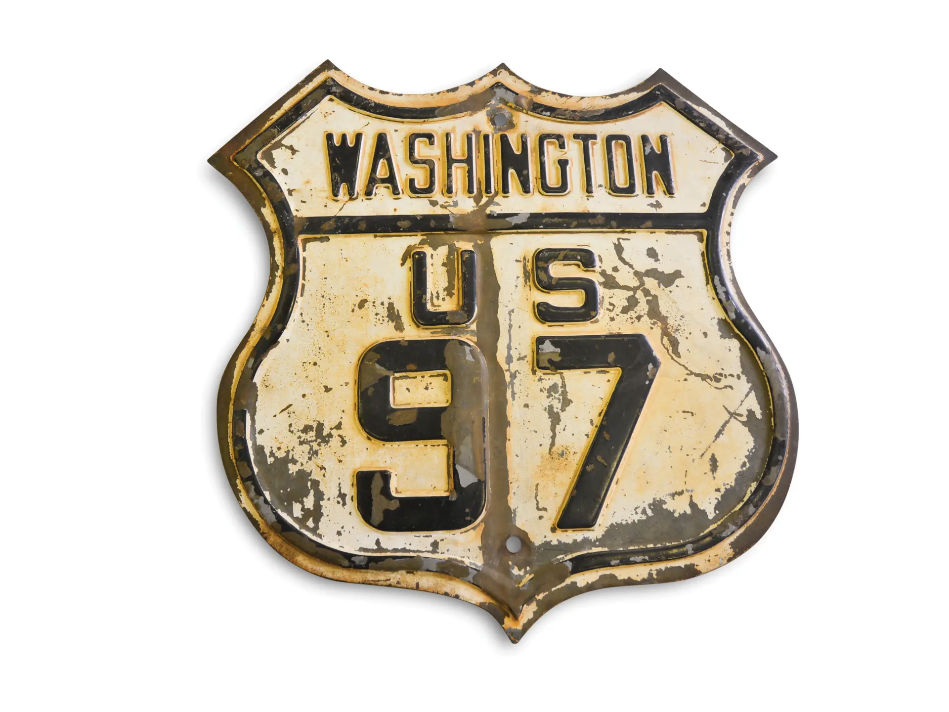Washington U.S. Route 97 Shield Tin Sign | Auburn Fall 2019 | RM Sotheby's