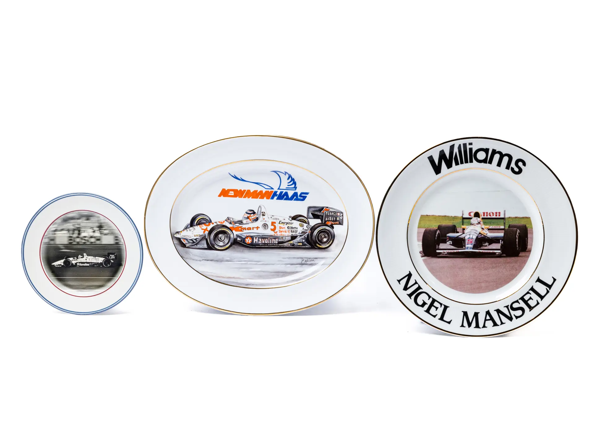 Three Commemorative IndyCar and Formula 1 Plates | Nigel Mansell’s ...