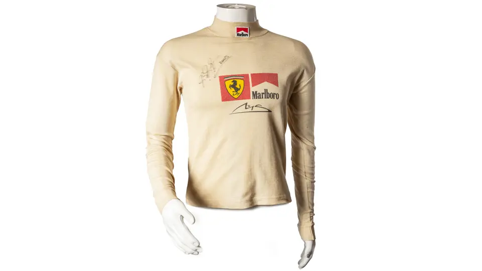 2005 Michael Schumacher Scuderia Ferrari Formula 1 Signed Undershirt ...