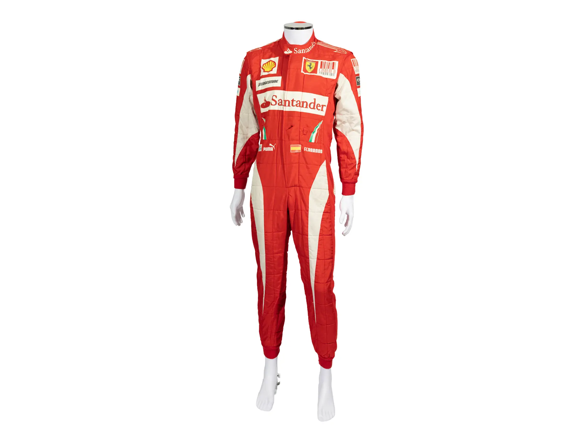 2010 Fernando Alonso Scuderia Ferrari Puma Formula 1 Signed Racing Suit ...