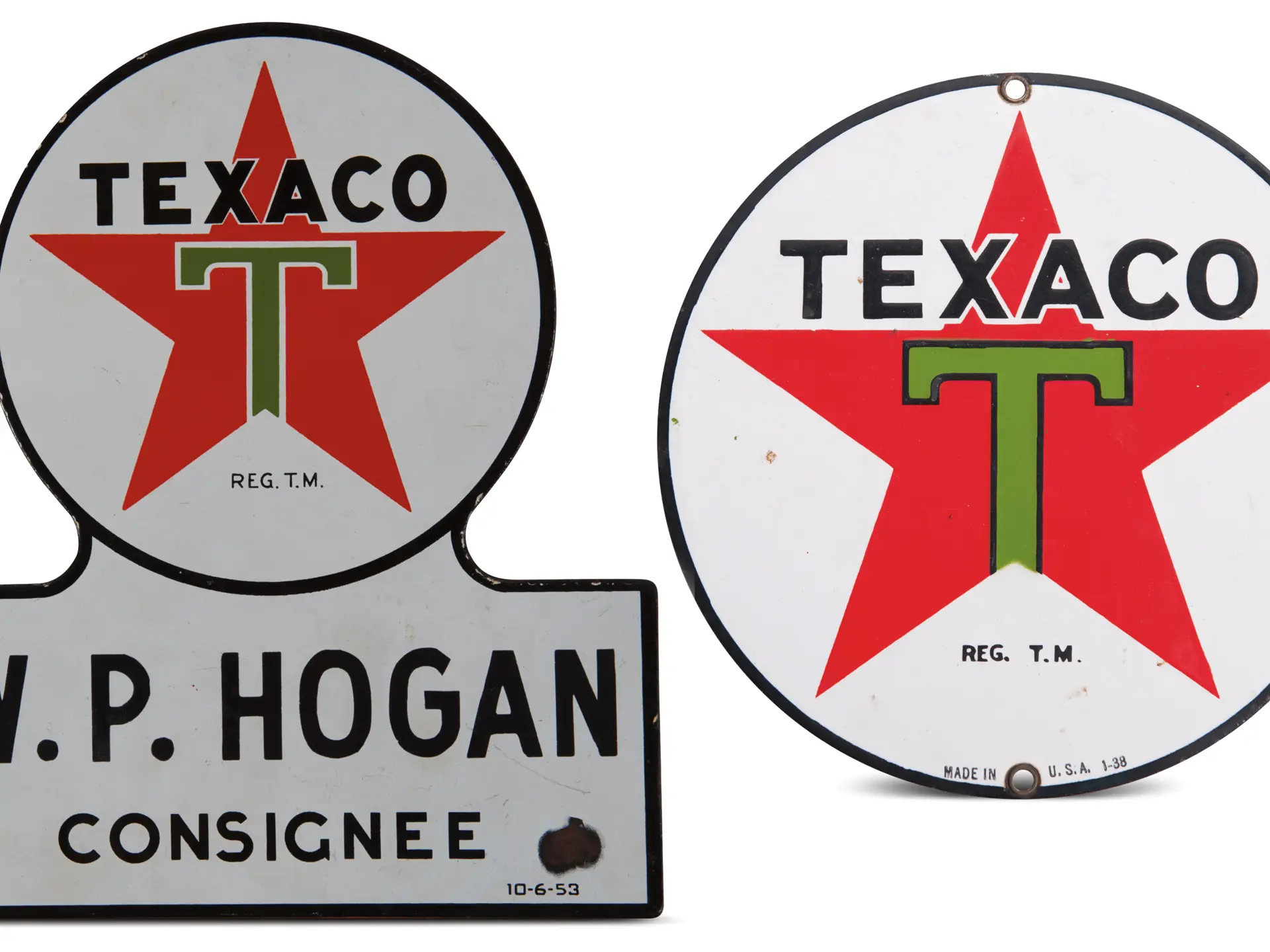 Two Texaco Signs | The Dingman Collection 2012 | RM Sotheby's