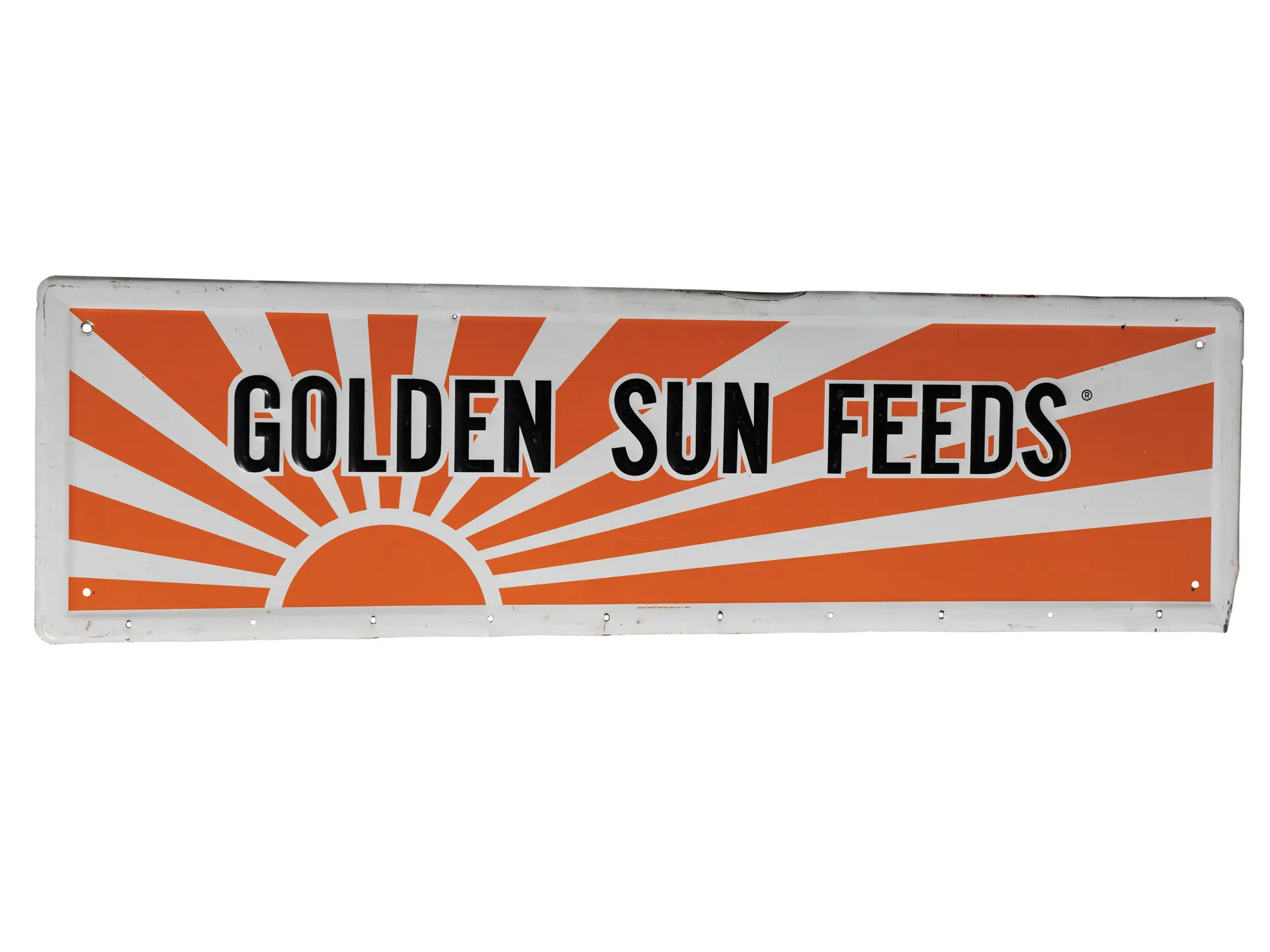 Golden Sun Feeds Sign | The Dingman Collection | RM Sotheby's