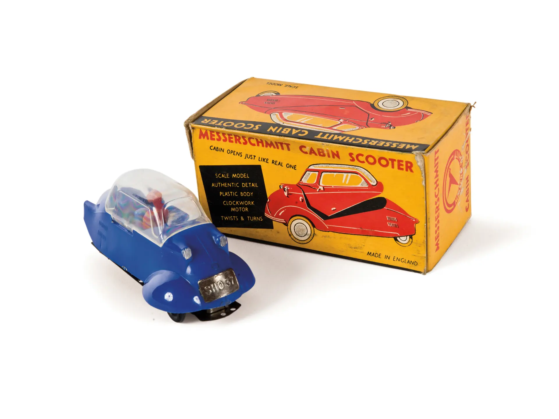 Messerschmitt Cabin Scooter Toy Car and Original Box | The Bruce Weiner ...