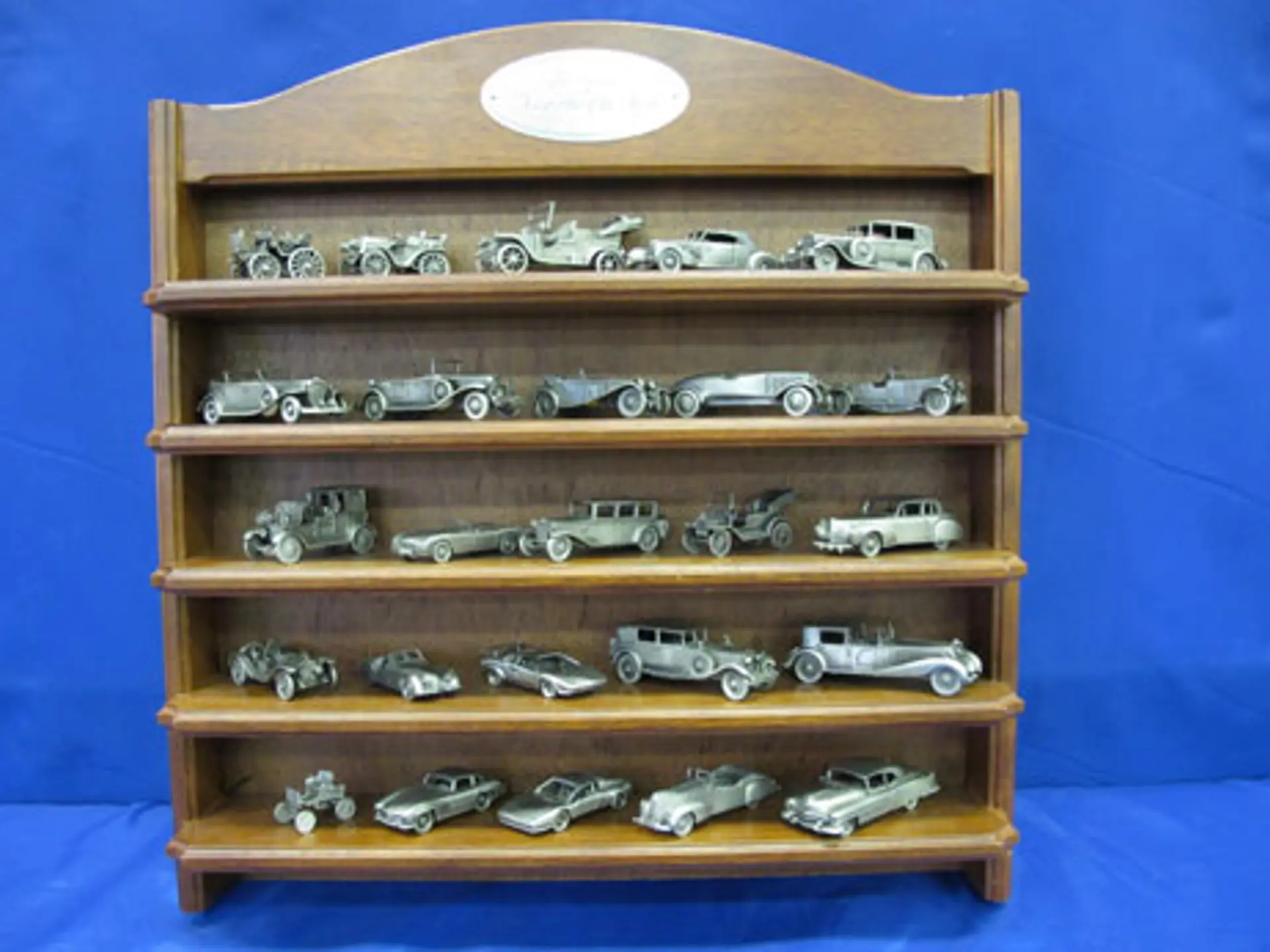 25-Pewter Miniature Cars and Display Case 1/64 Scale | Auburn Fall 2012 ...