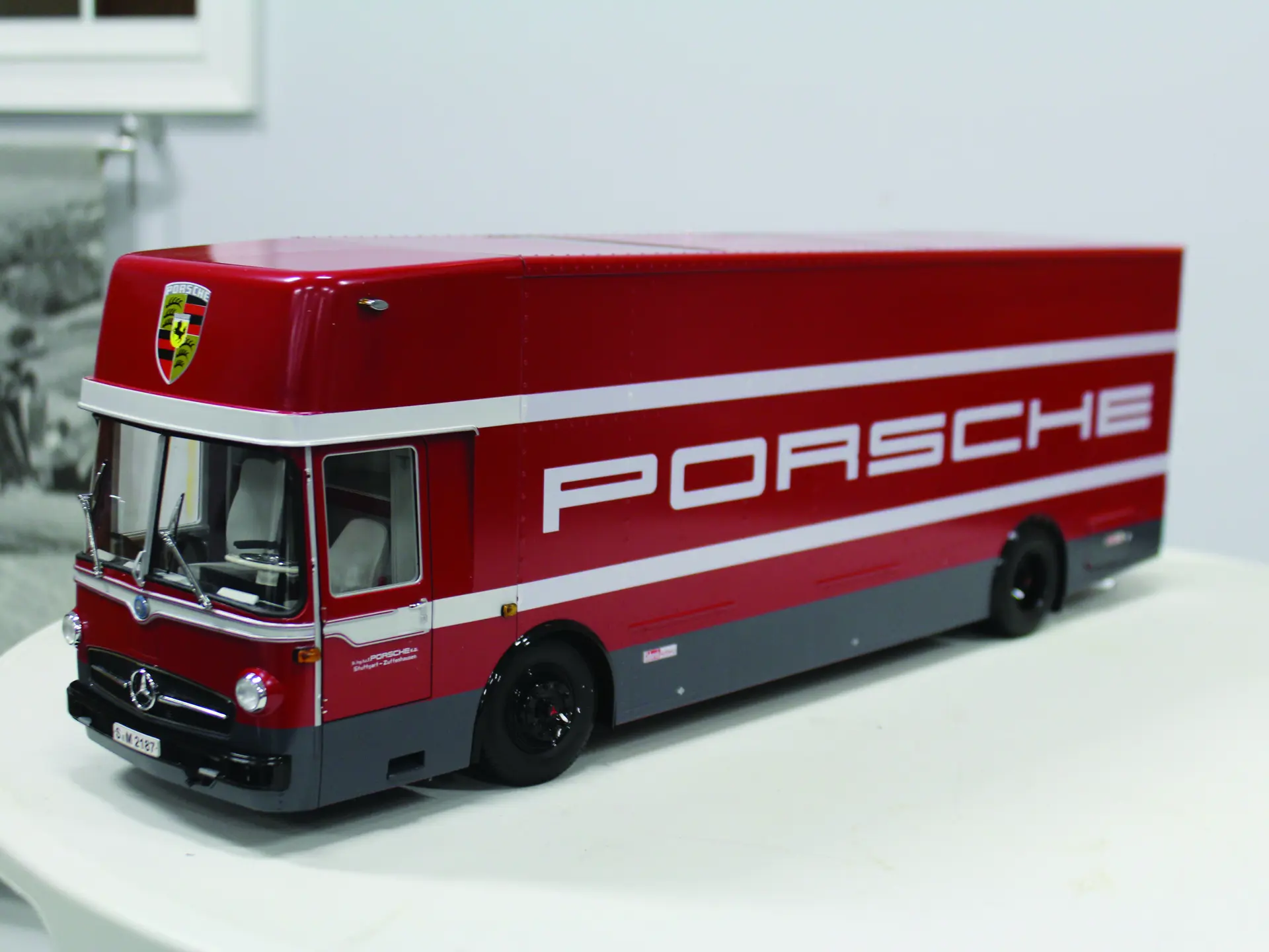 Porsche Transport Model 1:18 scale with photograph | Fort Lauderdale ...