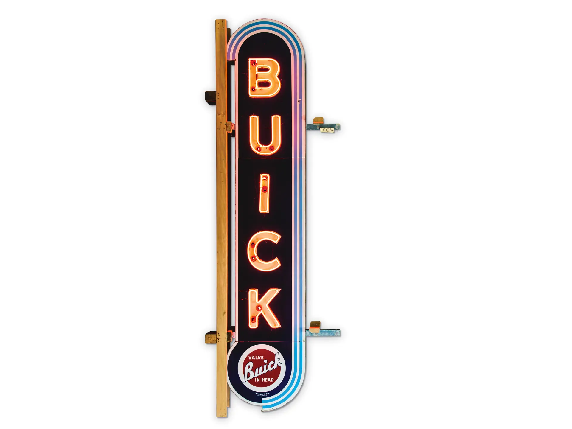 Buick Valve in Head Vertical Neon Signs Mounted Back-To-Back | Auburn ...