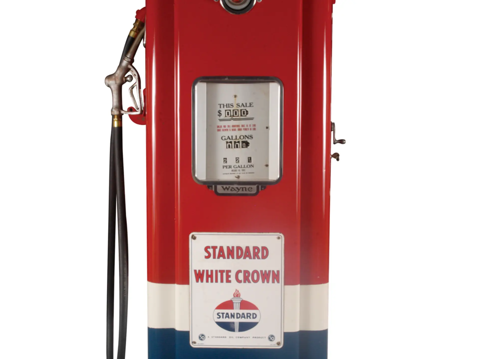 STANDARD WHITE CROWN GAS PUMP | The Ponder Collection | RM Sotheby's