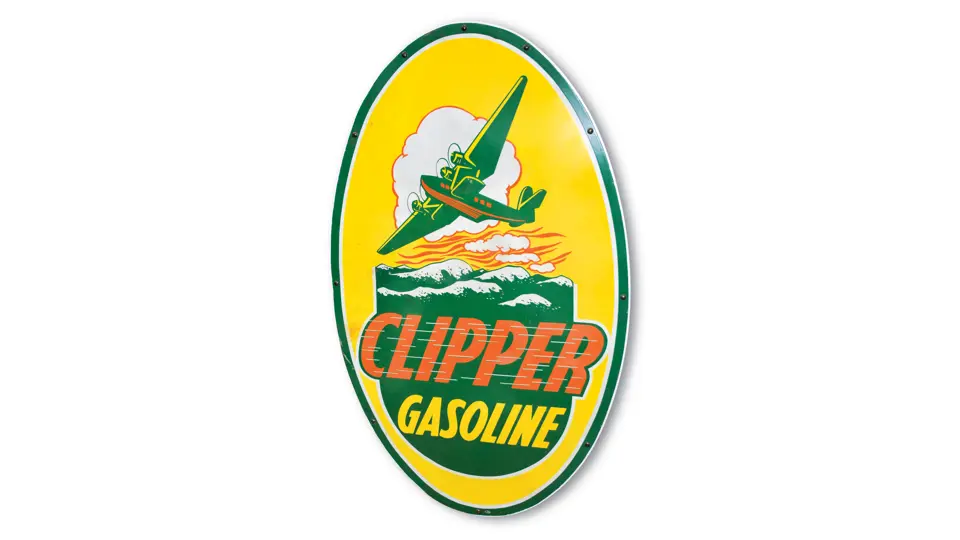 Clipper Gasoline with Plane Sign | Auburn Spring 2019 | RM Sotheby's