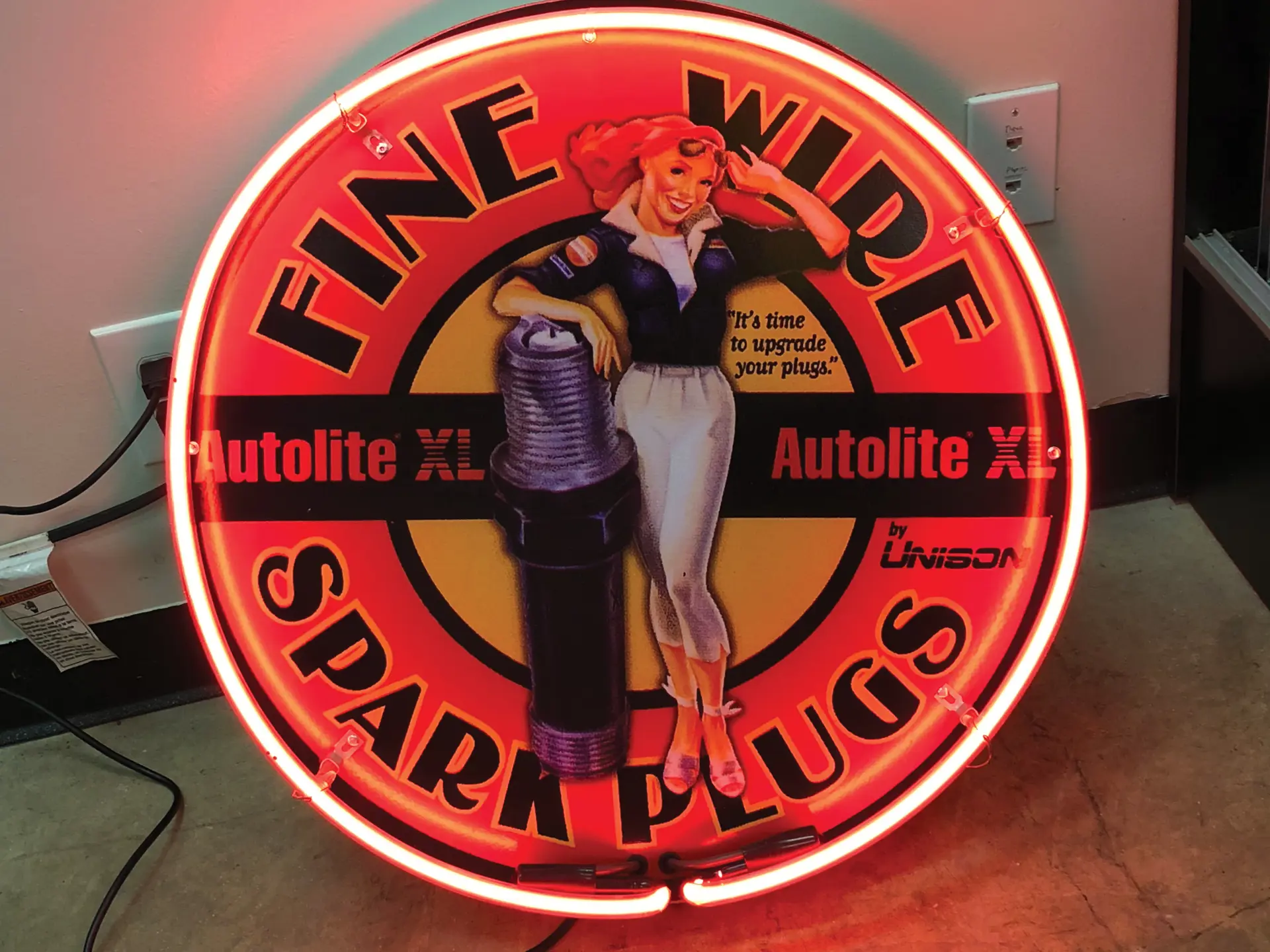 Fine Wire Spark Plugs Neon Sign | Auburn Fall 2018 | RM Sotheby's