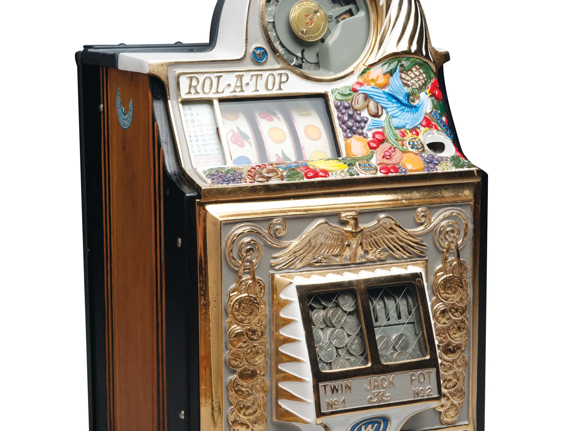 Rol-A-Top "Bird of Paradise" Nickel Slot Machine | The Milhous ...