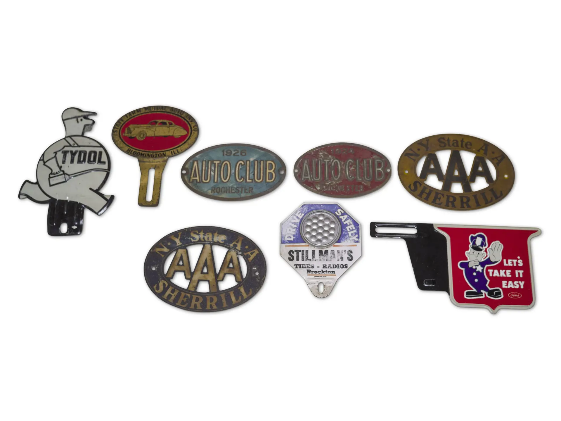 Assortment of License Plate Toppers and Badges | THE MITOSINKA ...