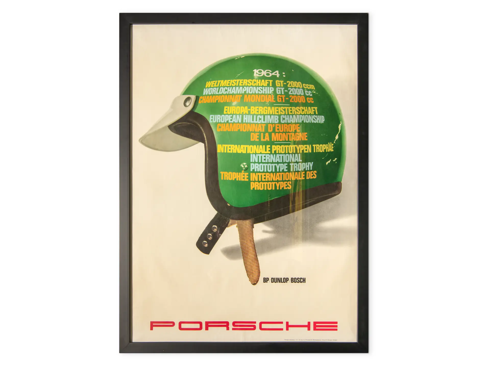 Porsche Racing Helmet Poster, 1964 | Dare to Dream Collection | RM ...