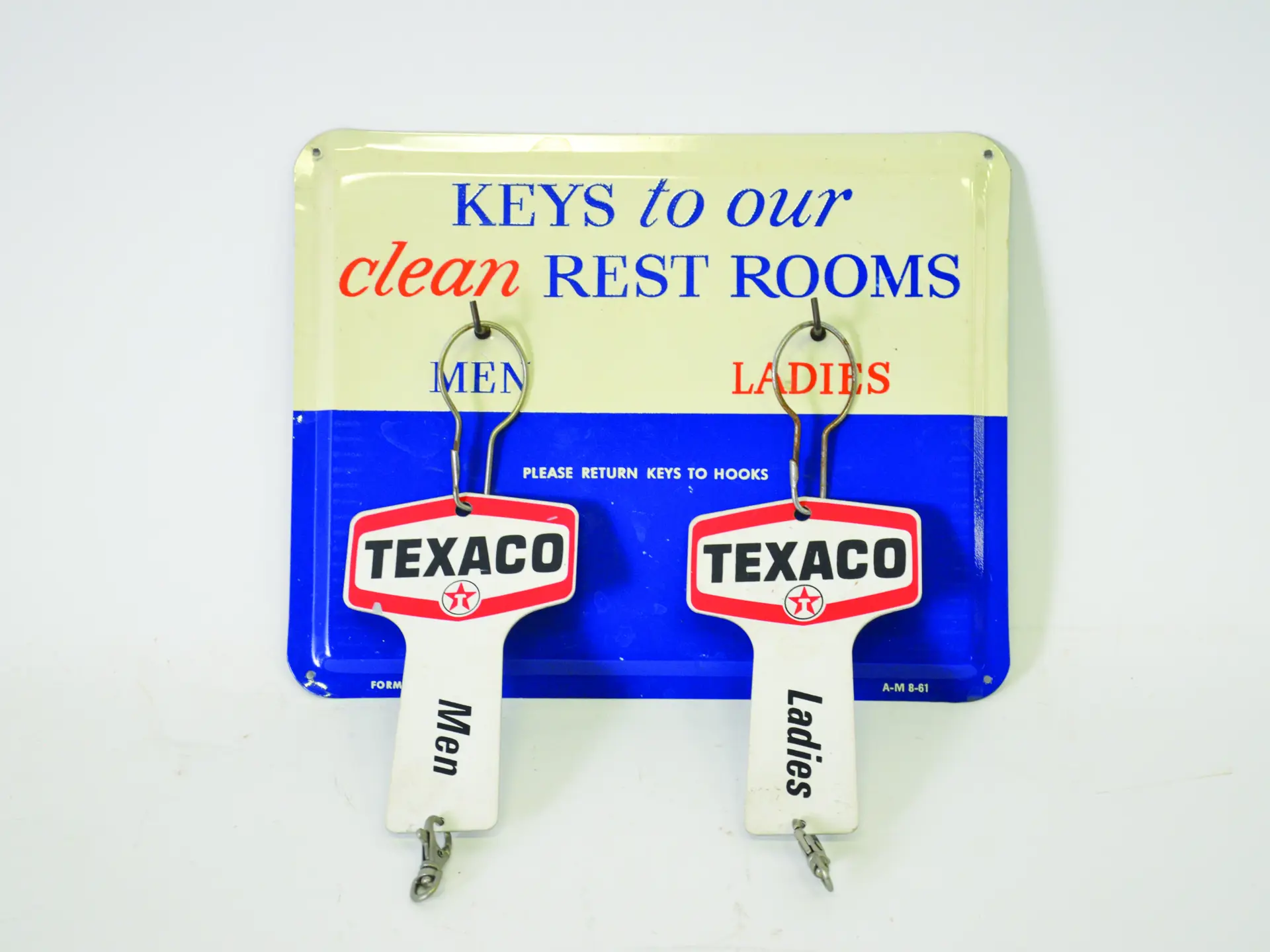 A Gulf gasoline restroom key holder, 11.5" x 8.5 | Auburn Fall 2016 ...