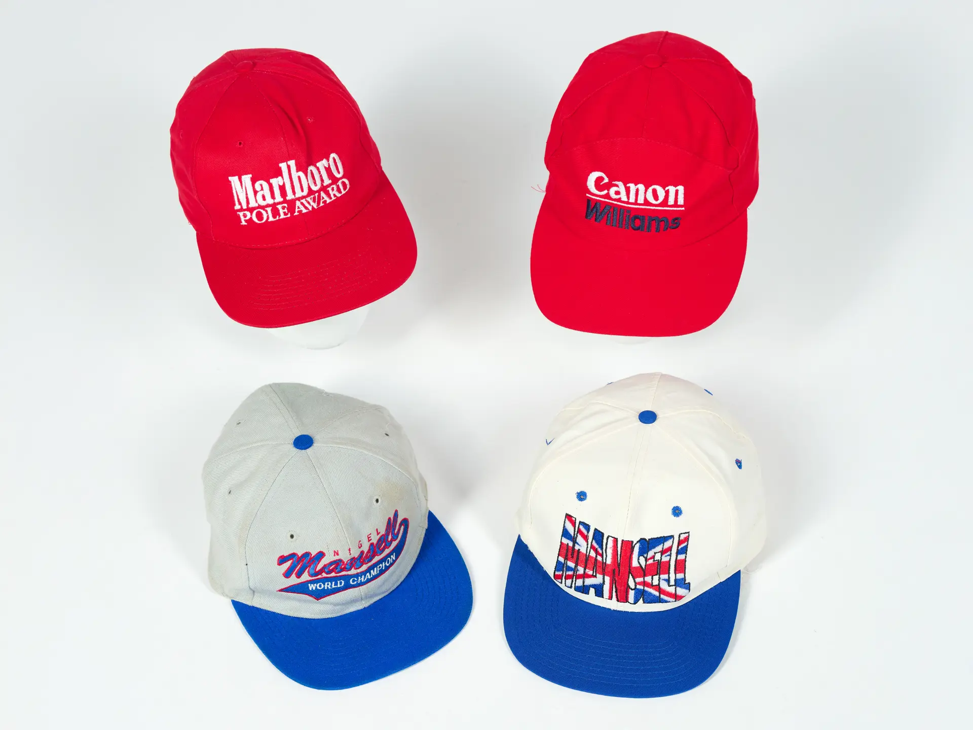 Four Assorted Formula 1 and Nigel Mansell Caps | Shift Online: Europe ...