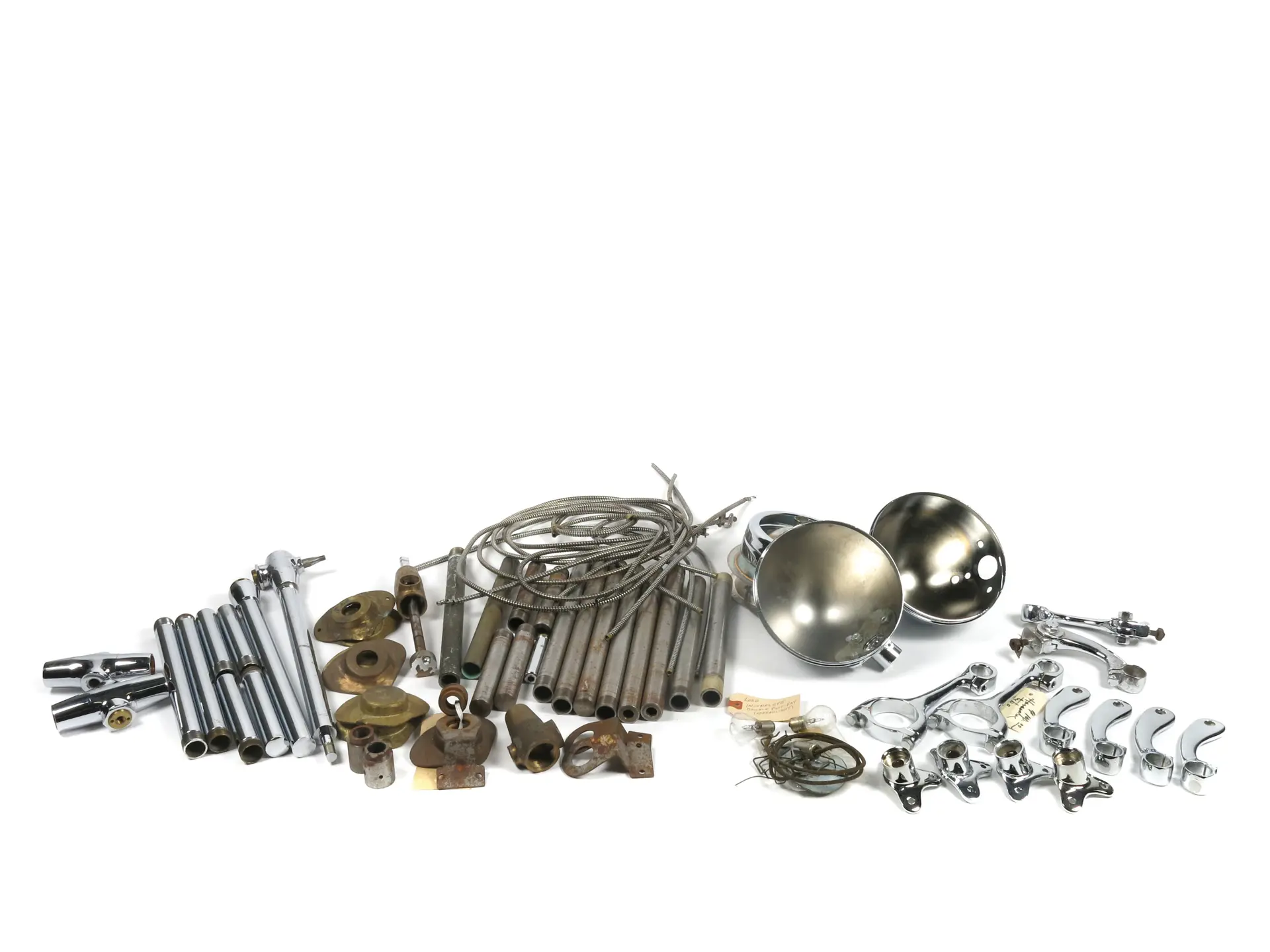 (2) Boxes Pilot Ray Reproduction Driving Lamp Parts - some chromed ...