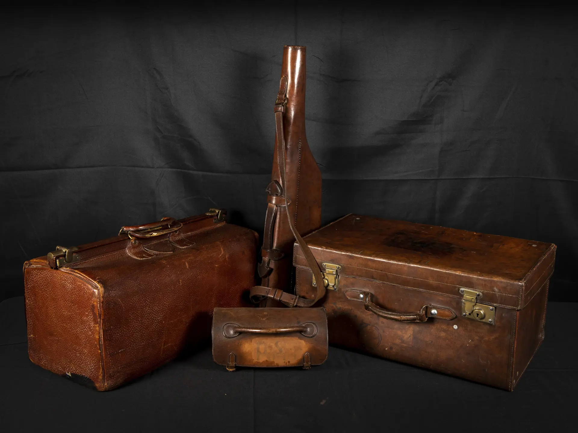 Four Piece Leather Travel Set | Open Roads, December 2021 | RM Sotheby's