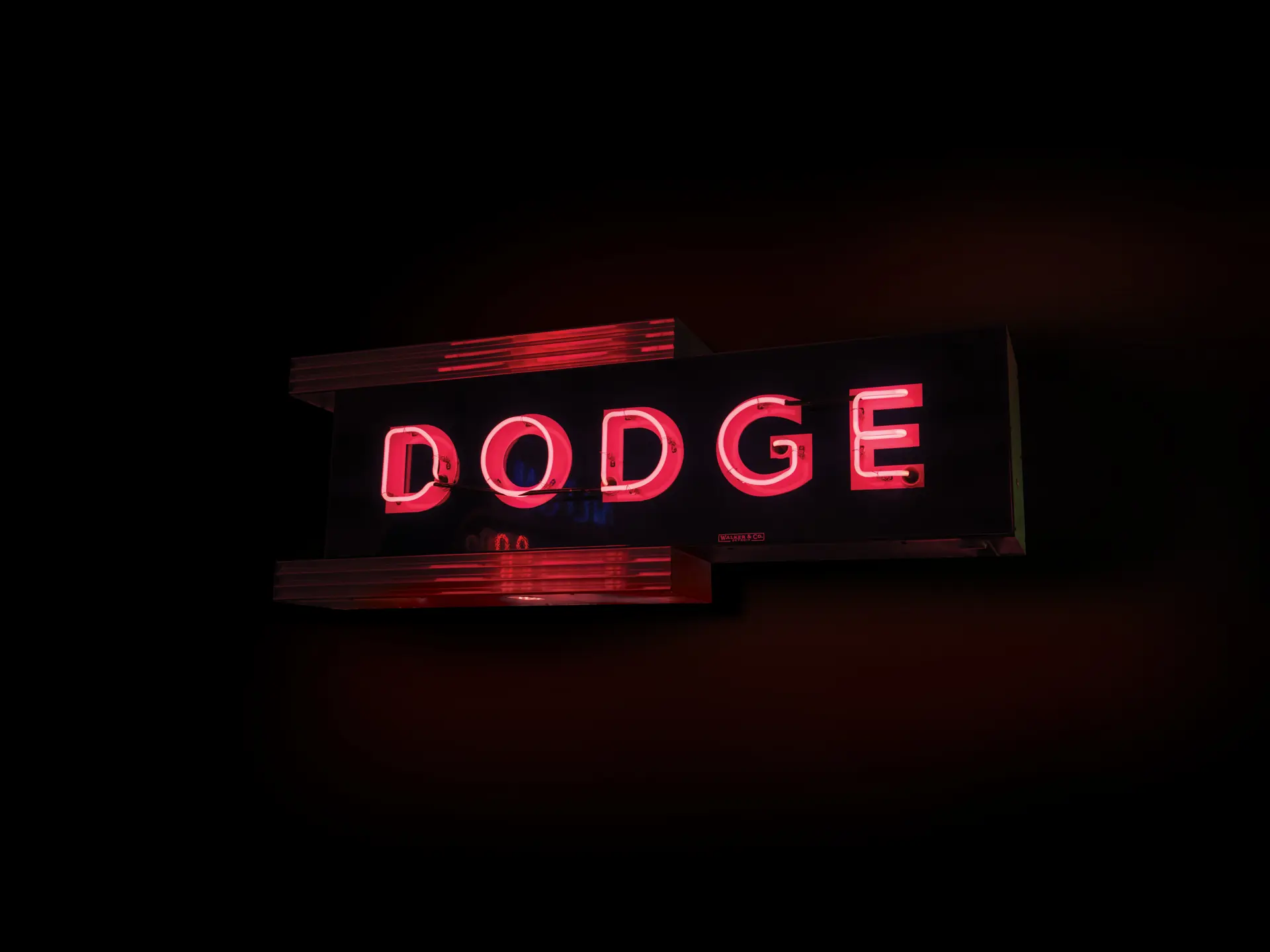 Dodge Double-Sided Neon Sign | The Dingman Collection | RM Sotheby's
