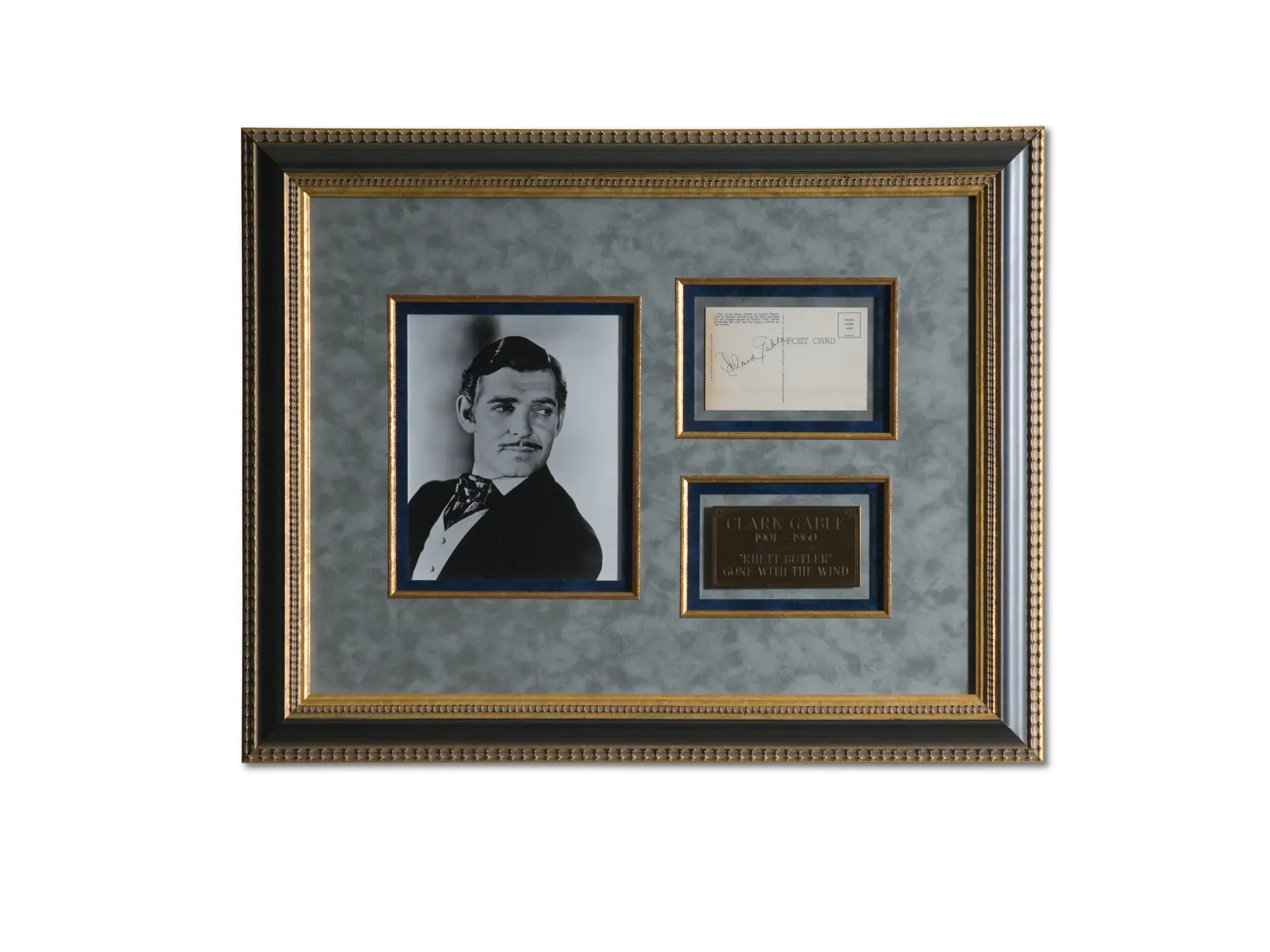Clark Gable Signed Post Card Display | The Astor Collection | RM Sotheby's