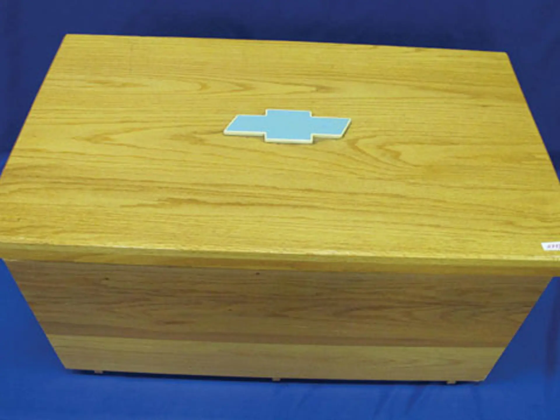 Oak Chevy B owtie Storage Box 32" X 18" X 15" | Auburn Fall 2012 | RM ...