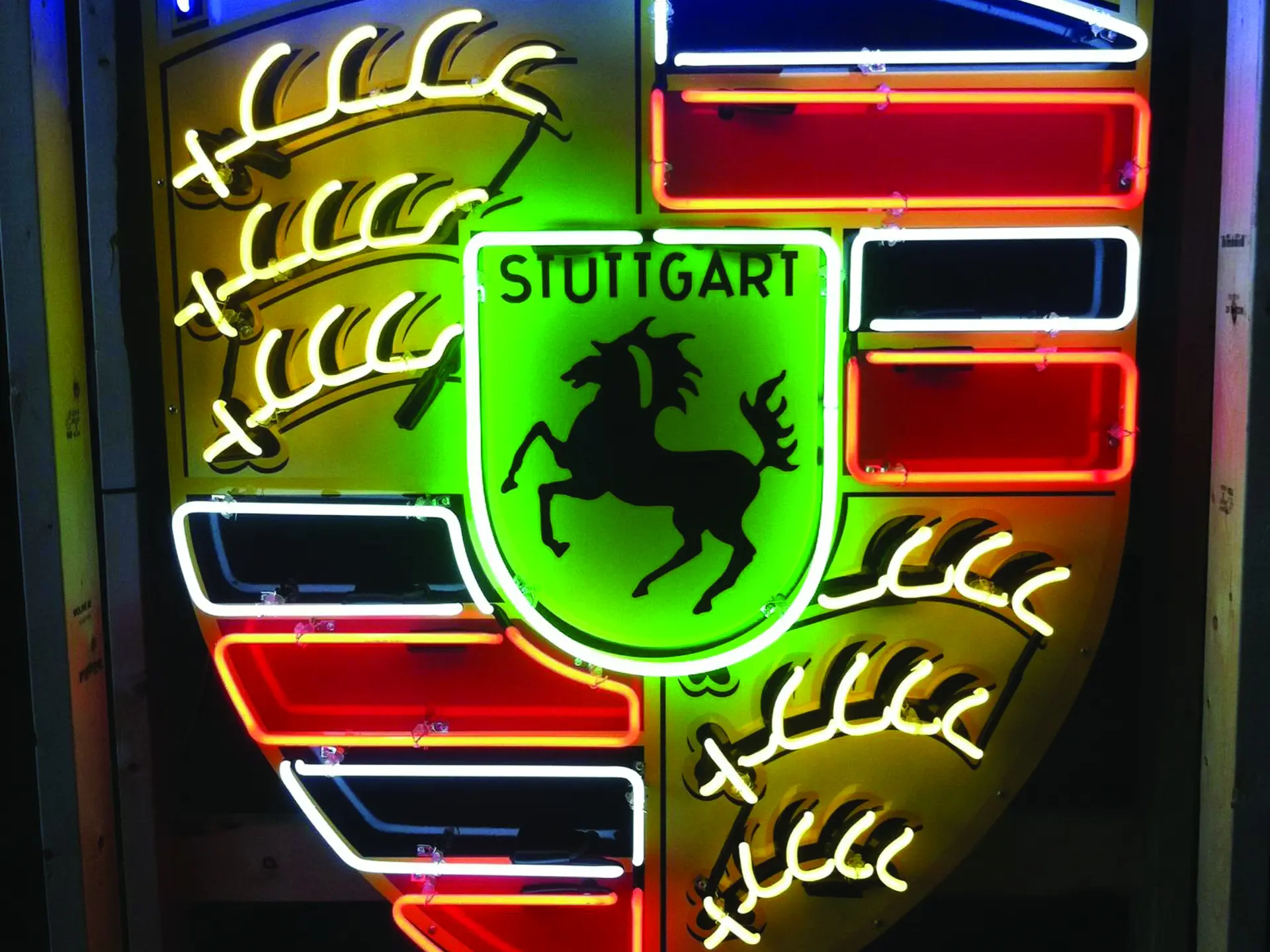 Porsche Neon Sign | Santa Monica 2017 | RM Sotheby's