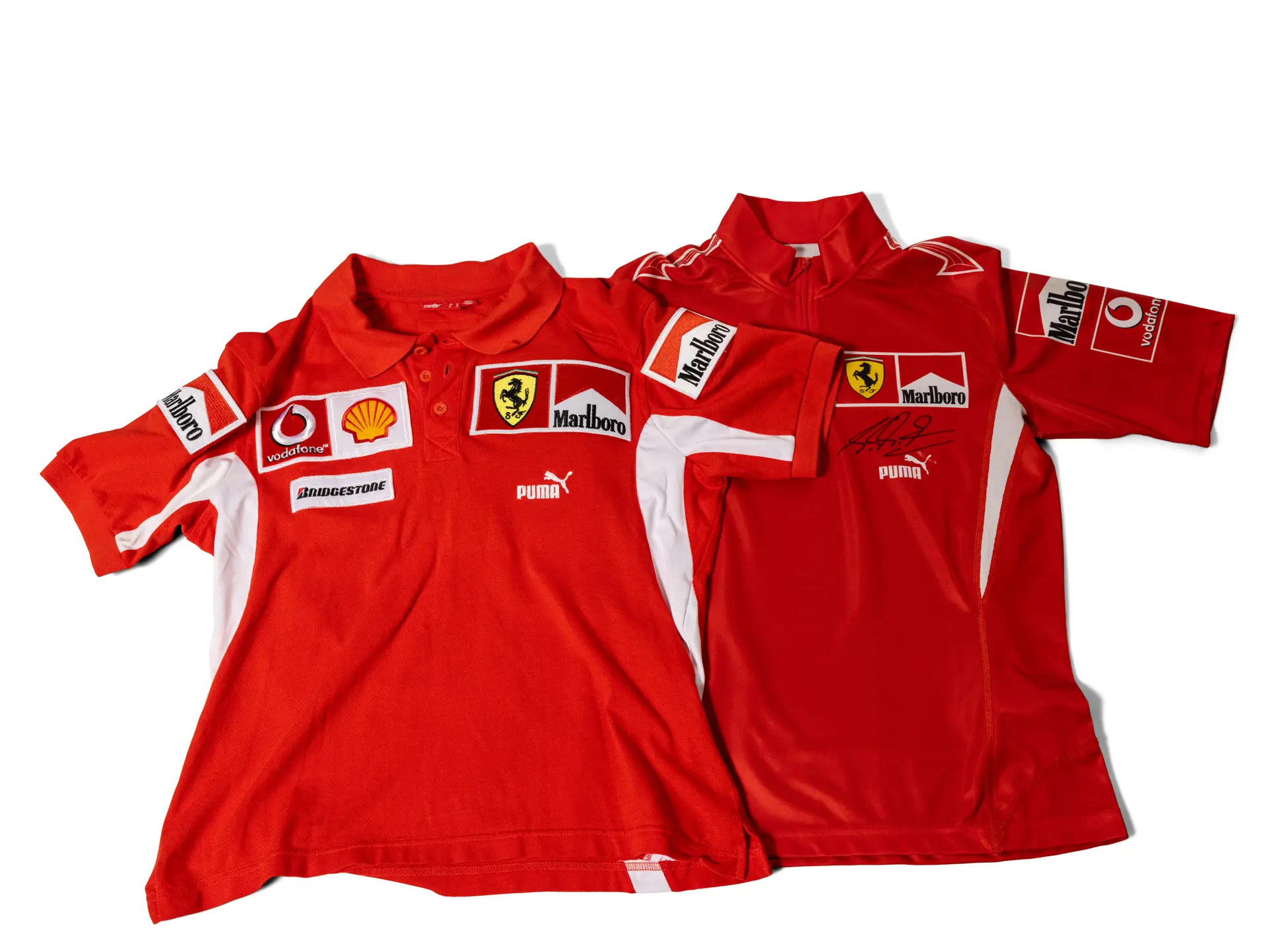 Two Scuderia Ferrari Formula 1 T-Shirts | The Schumacher and F1 Legends ...