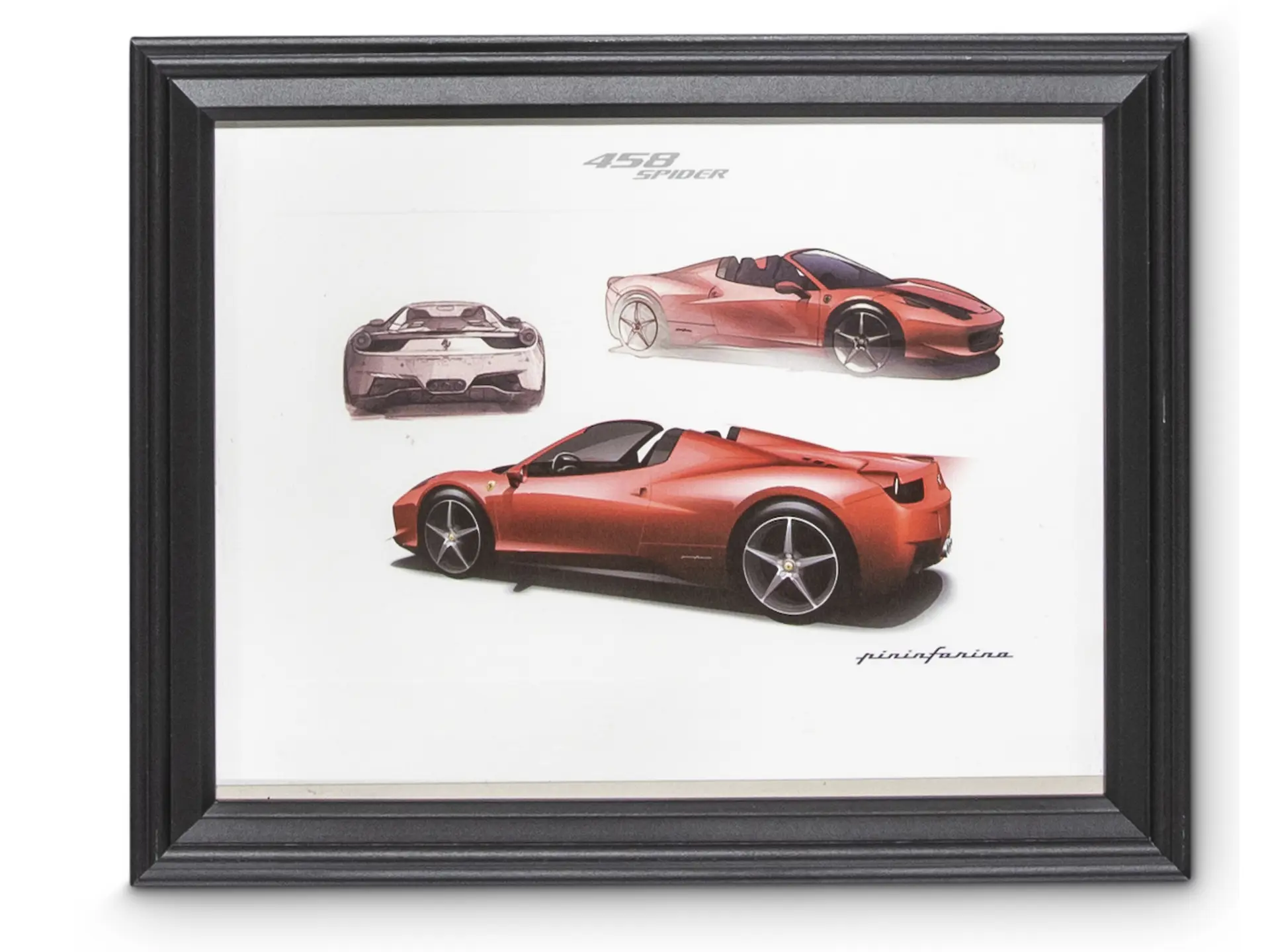 Ferrari 458 Spider Pininfarina Framed Print | The Cohen Collection | RM ...