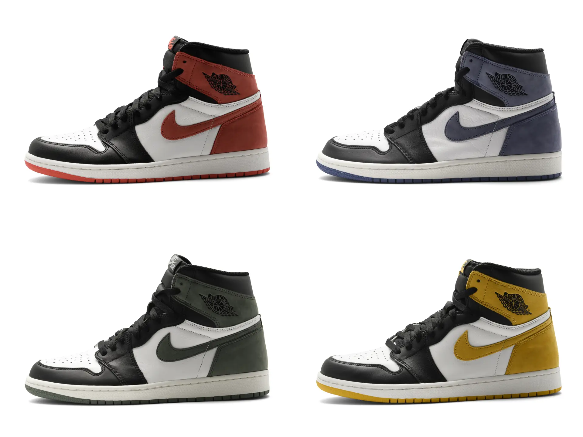 Set of Four | Nike Air Jordan 1 High Best Hand In Game Sneakers | Dare ...