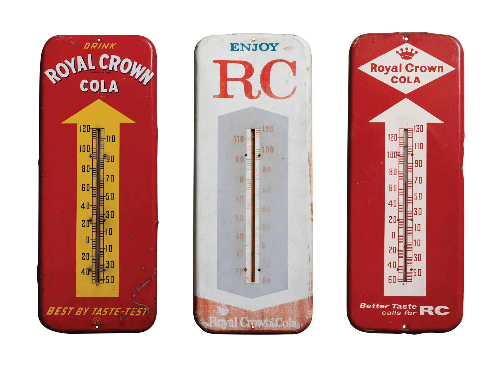 Royal Crown Cola Tin Thermometers | The Dingman Collection | RM Sotheby's