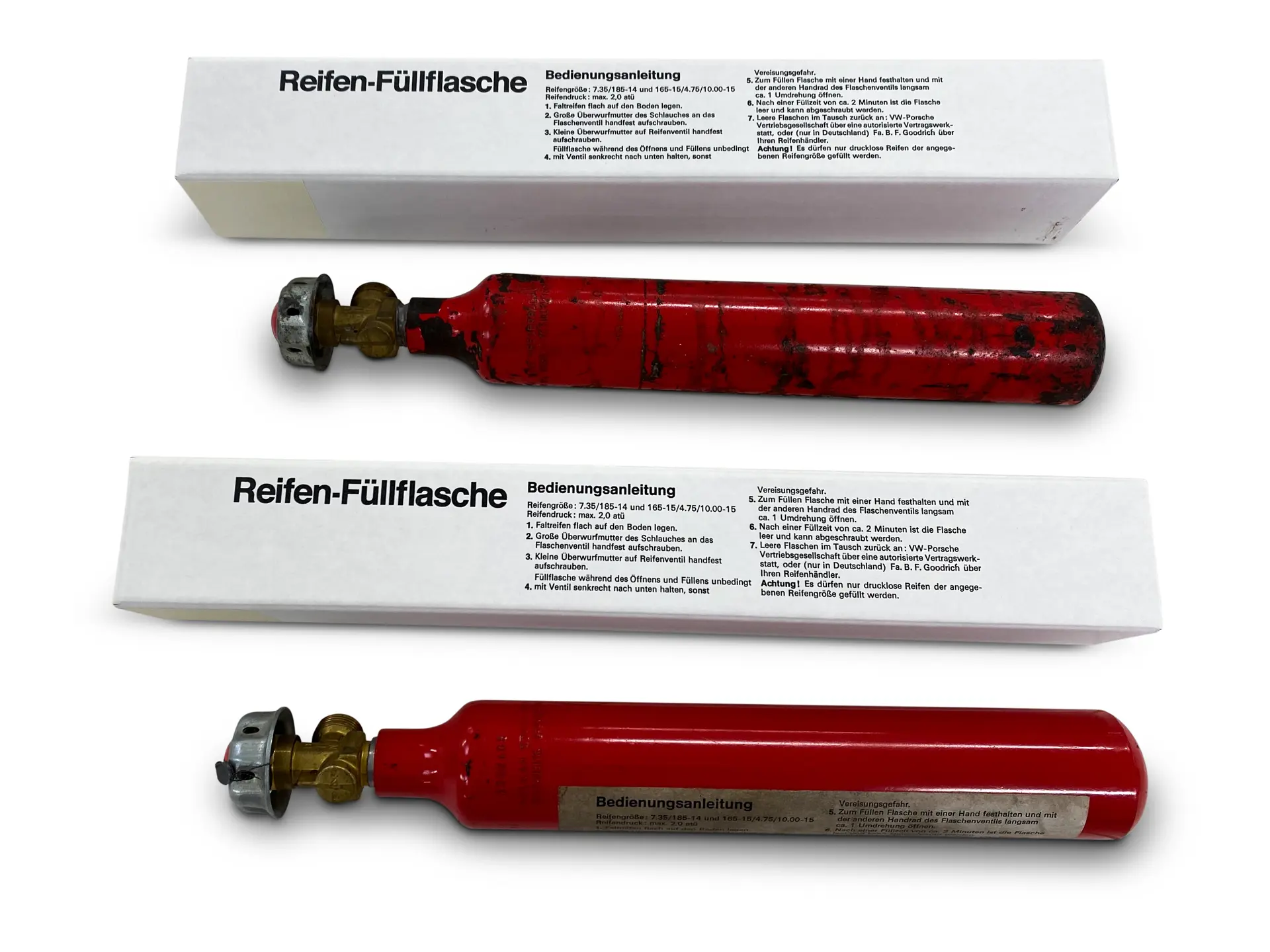 Two Porsche Tire Inflating Air Canisters | The White Collection ...