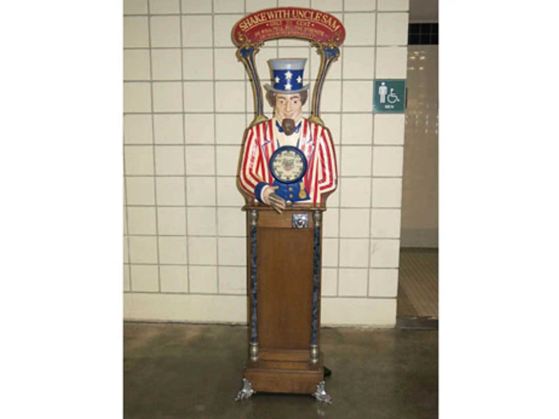 Shake with Uncle Sam $0.25 Coin Op Strength Machine | Fort Lauderdale ...