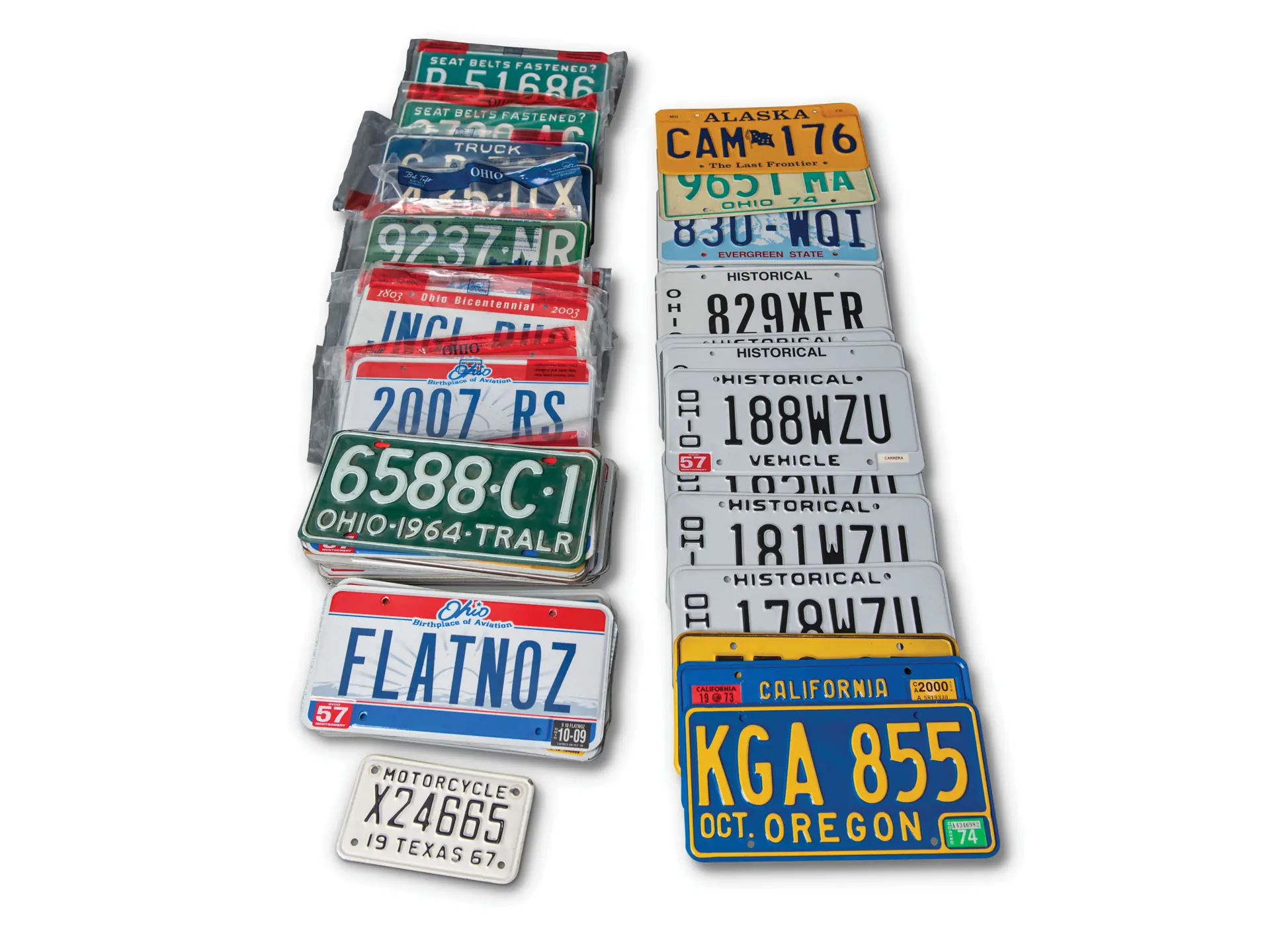 Large Collection of American License Plates | The Taj Ma Garaj ...