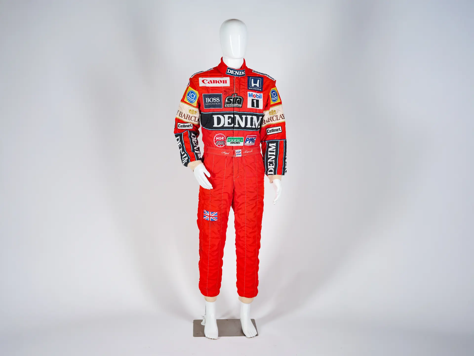 1987 Canon Williams Stand 21 Formula 1 Signed Race Suit | Shift Online ...