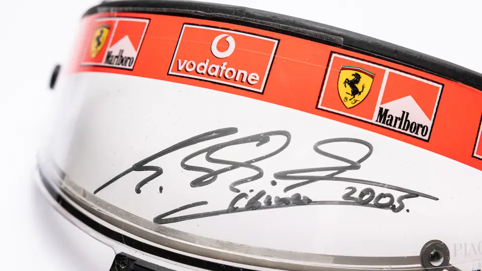 Michael Schumacher Scuderia Ferrari Formula 1 Signed Visor | The Schumacher and F1 Legends ...