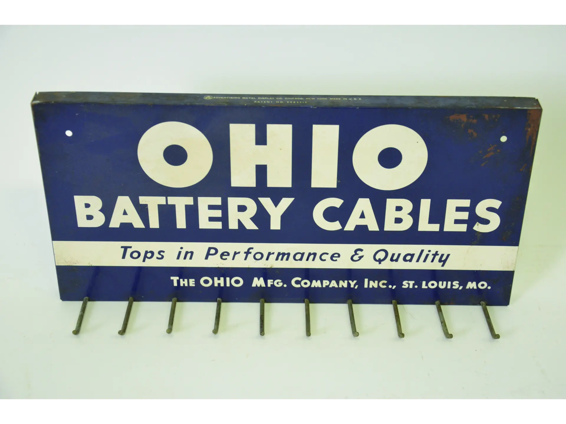 Ohio battery cables display rack 15" x 7.25" | Auburn Fall 2016 | RM ...