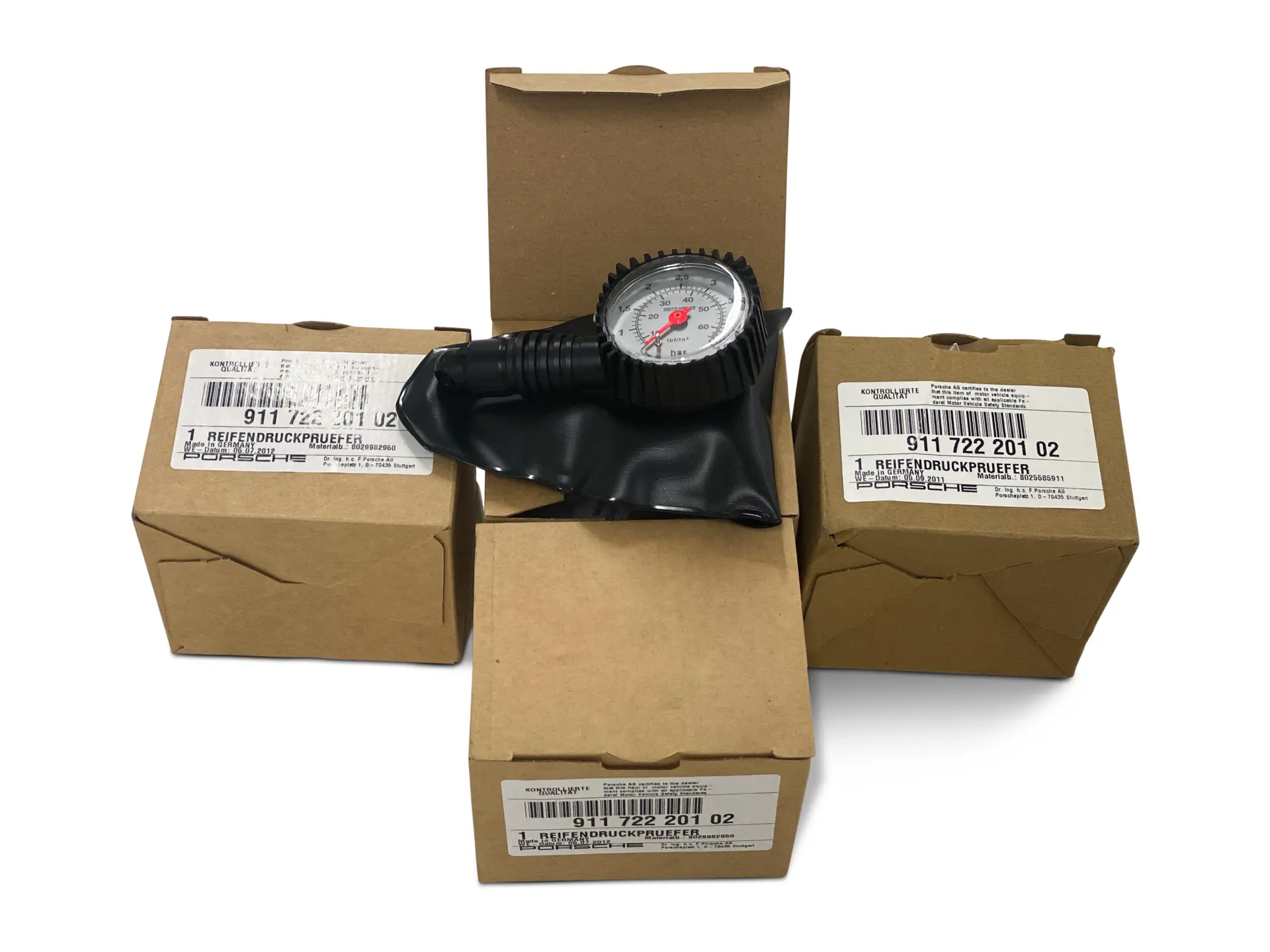 Four Motometer Porsche Tire Gauges, Packaged | The White Collection ...