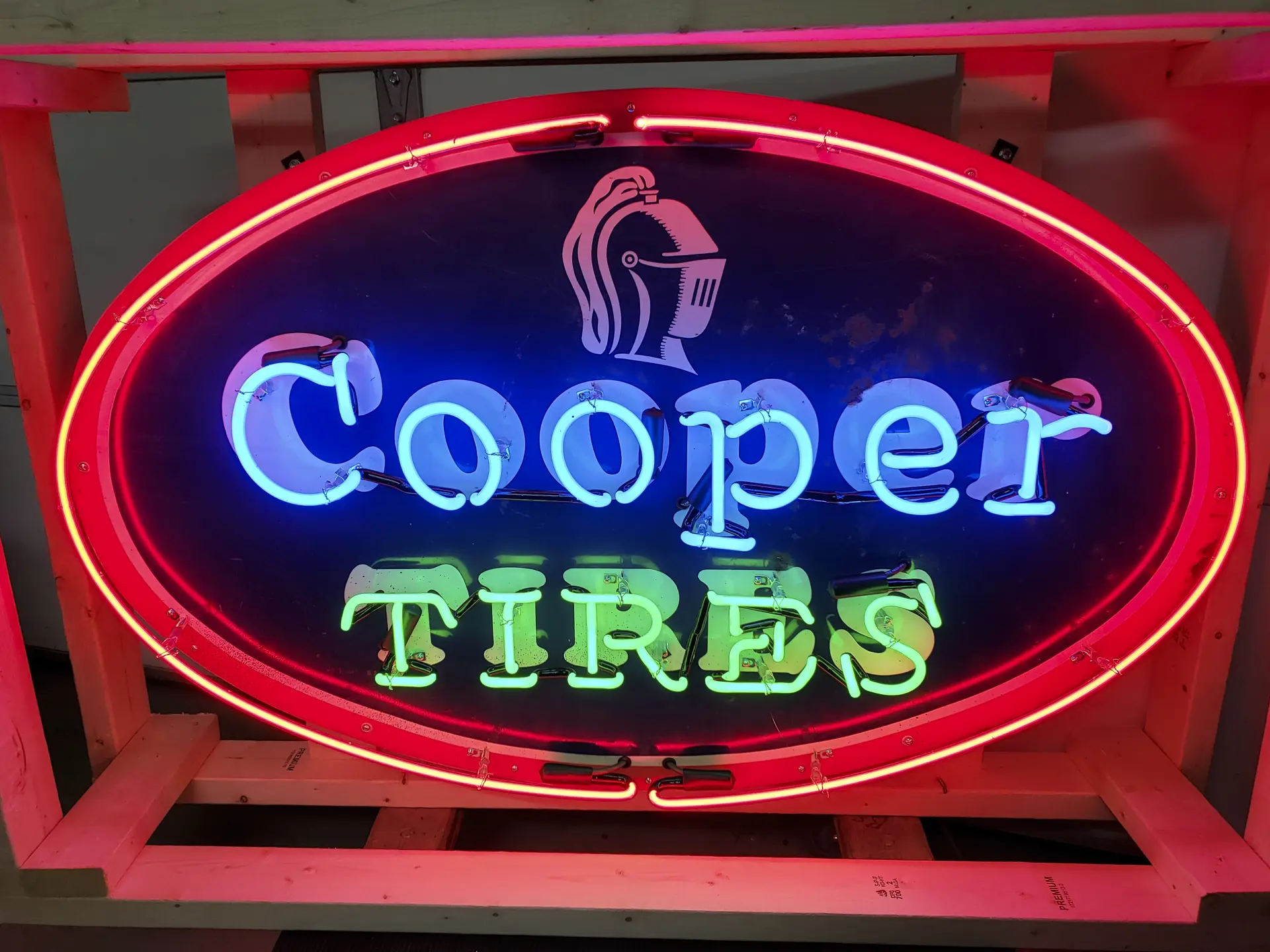 Cooper Tires Original Tin Sign with Neon Added | Auburn Spring 2019 ...