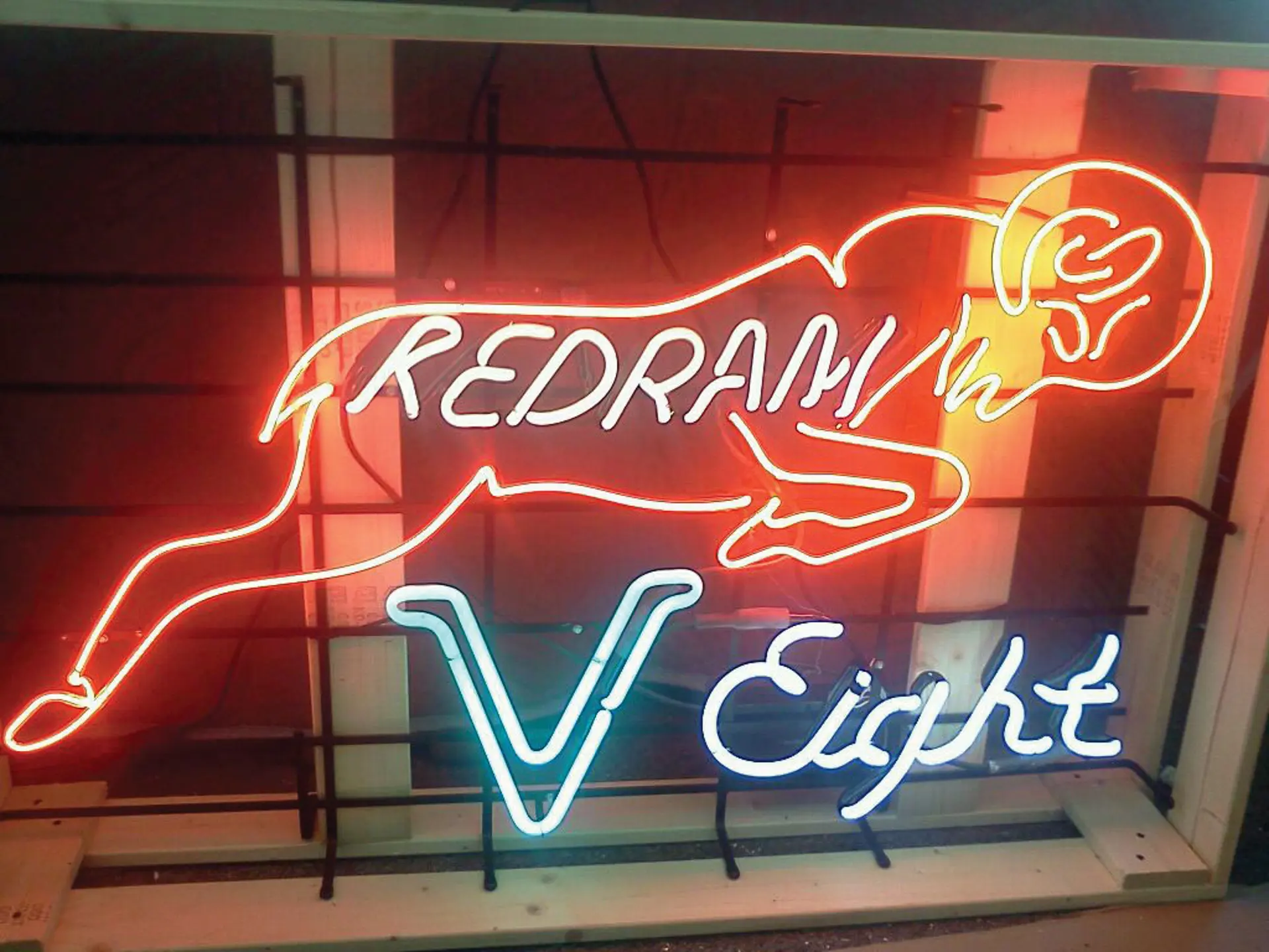 Redram V8 Neon Sign, 36X48in, original, SSN | Fort Lauderdale 2015 | RM ...