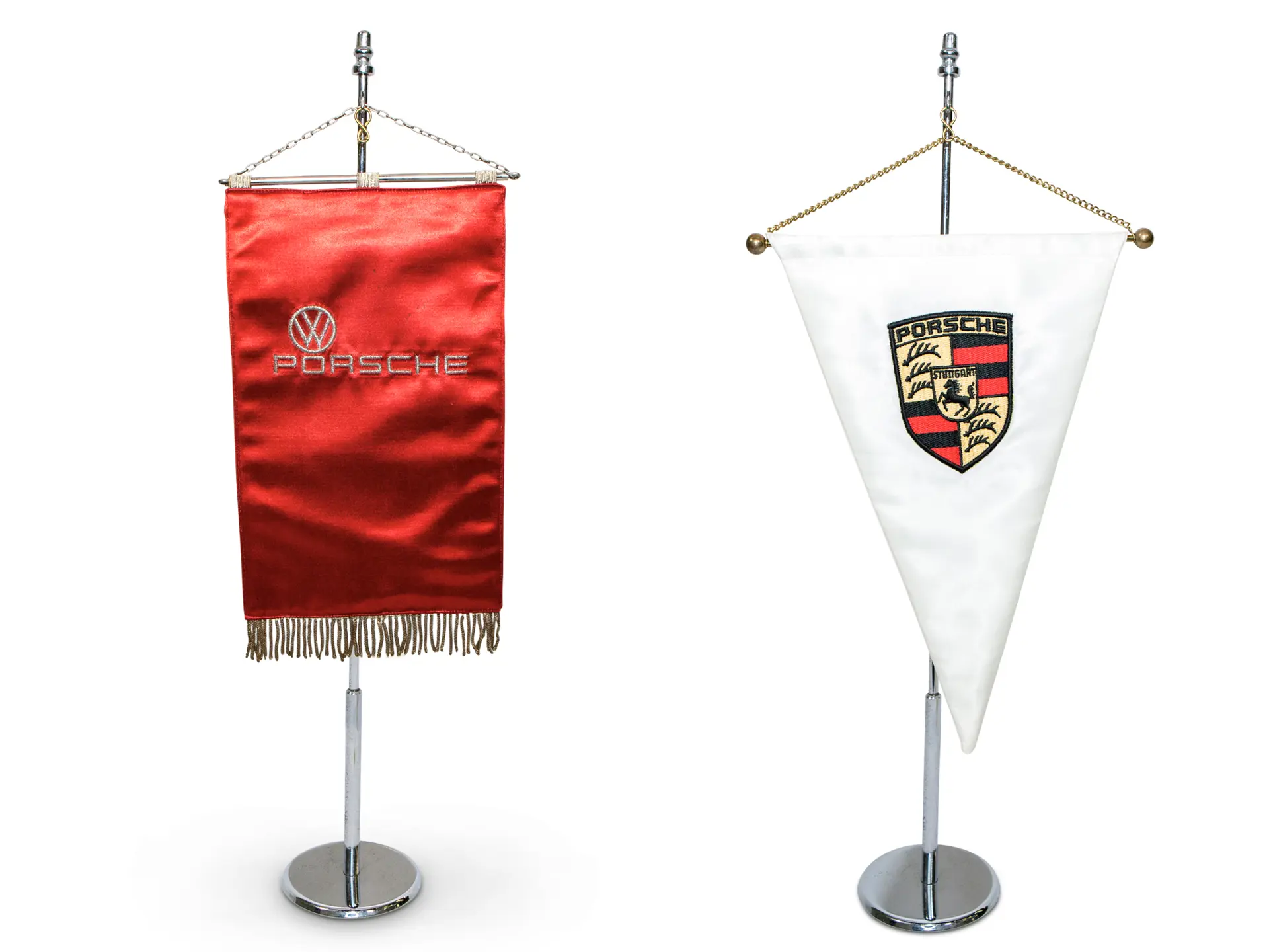 Porsche Crest and VW-Porsche Pendants with Stand, ca. 1970s | A ...