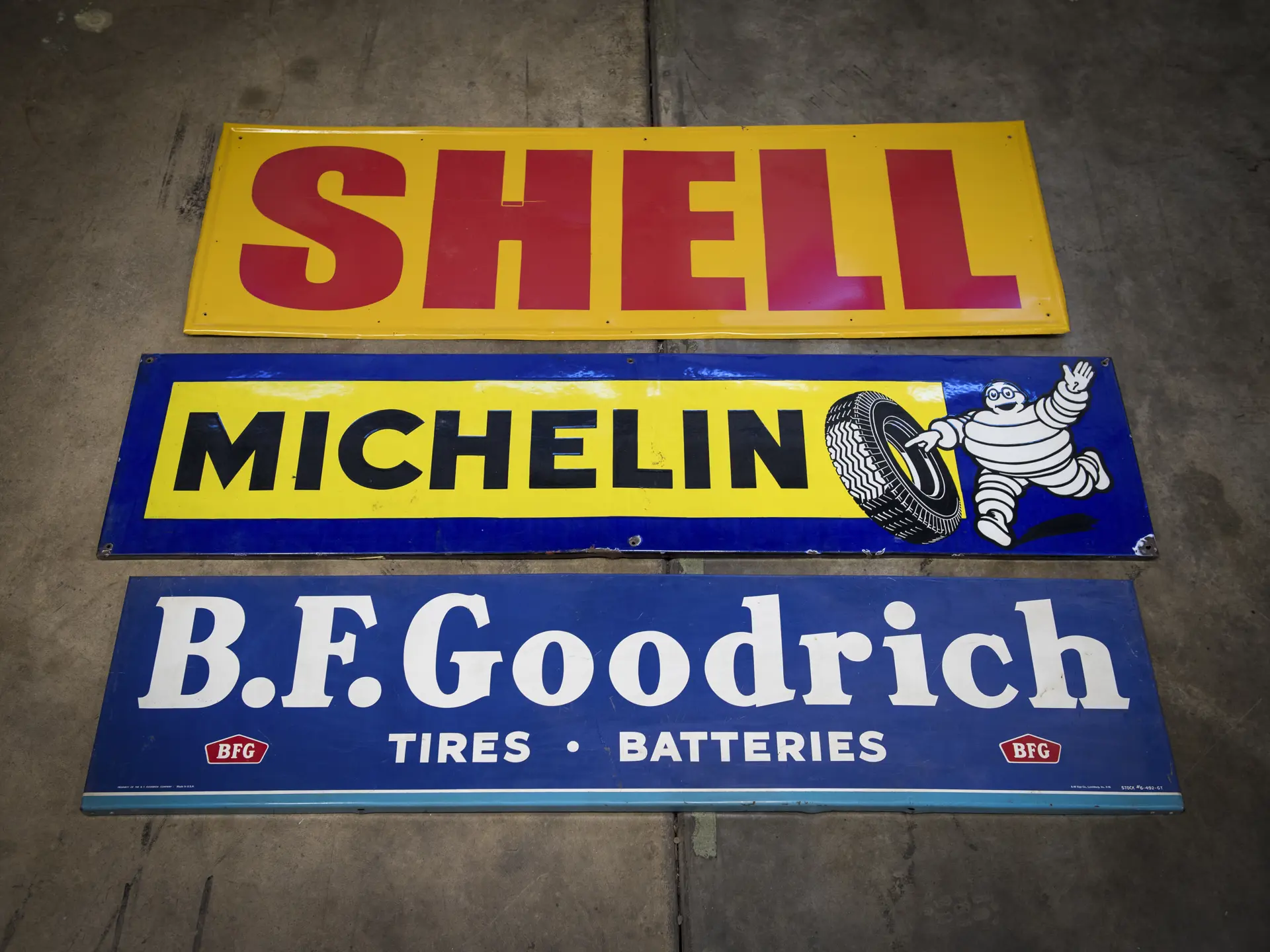 Three Single Sided Signs | Open Roads, December 2021 | RM Sotheby's