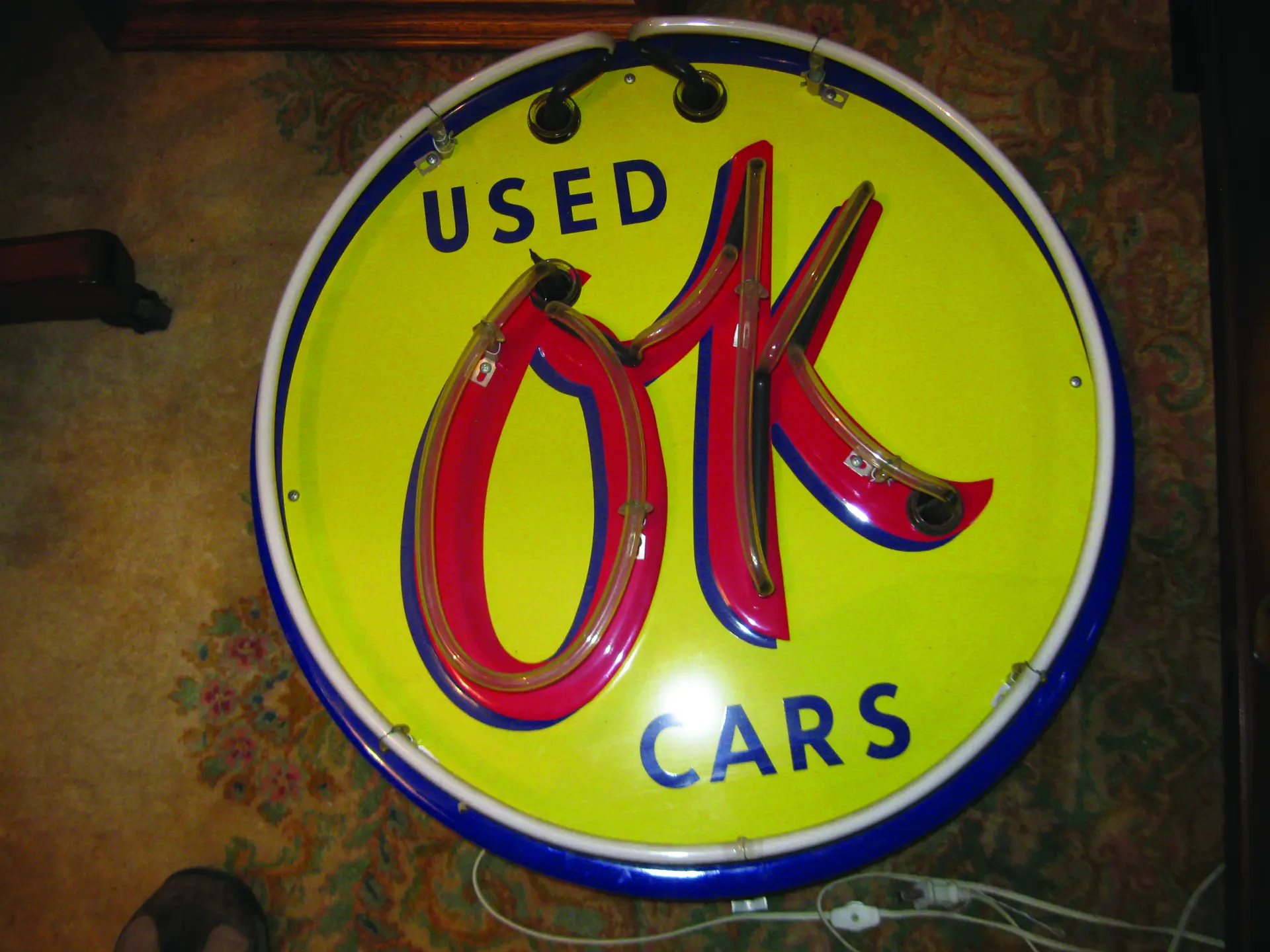 A Chevrolet 'OK' used car, neon sign. | Auburn Spring 2017 | RM Sotheby's