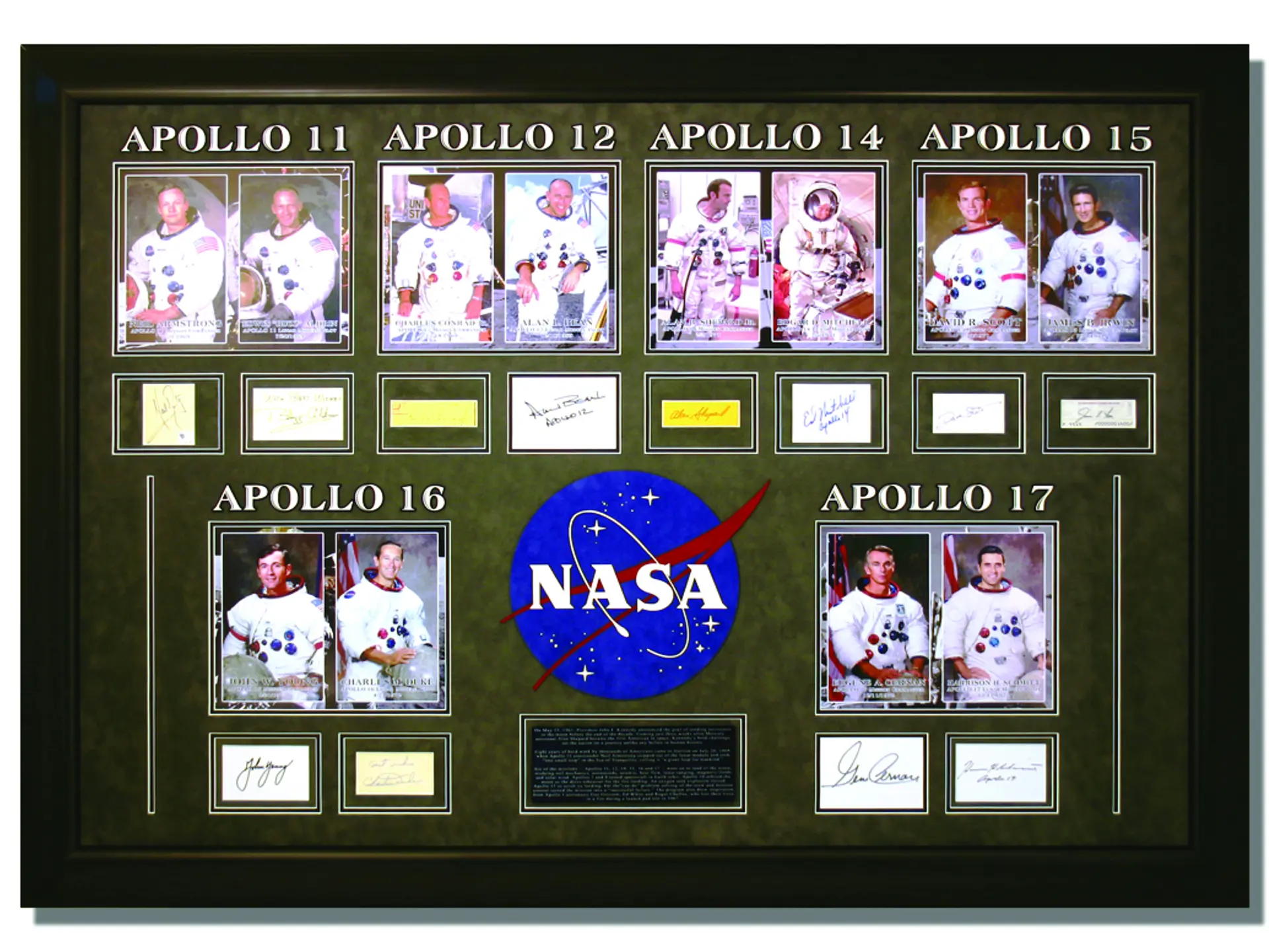 Autographed NASA Missions Poster | Auburn Fall 2010 | RM Sotheby's